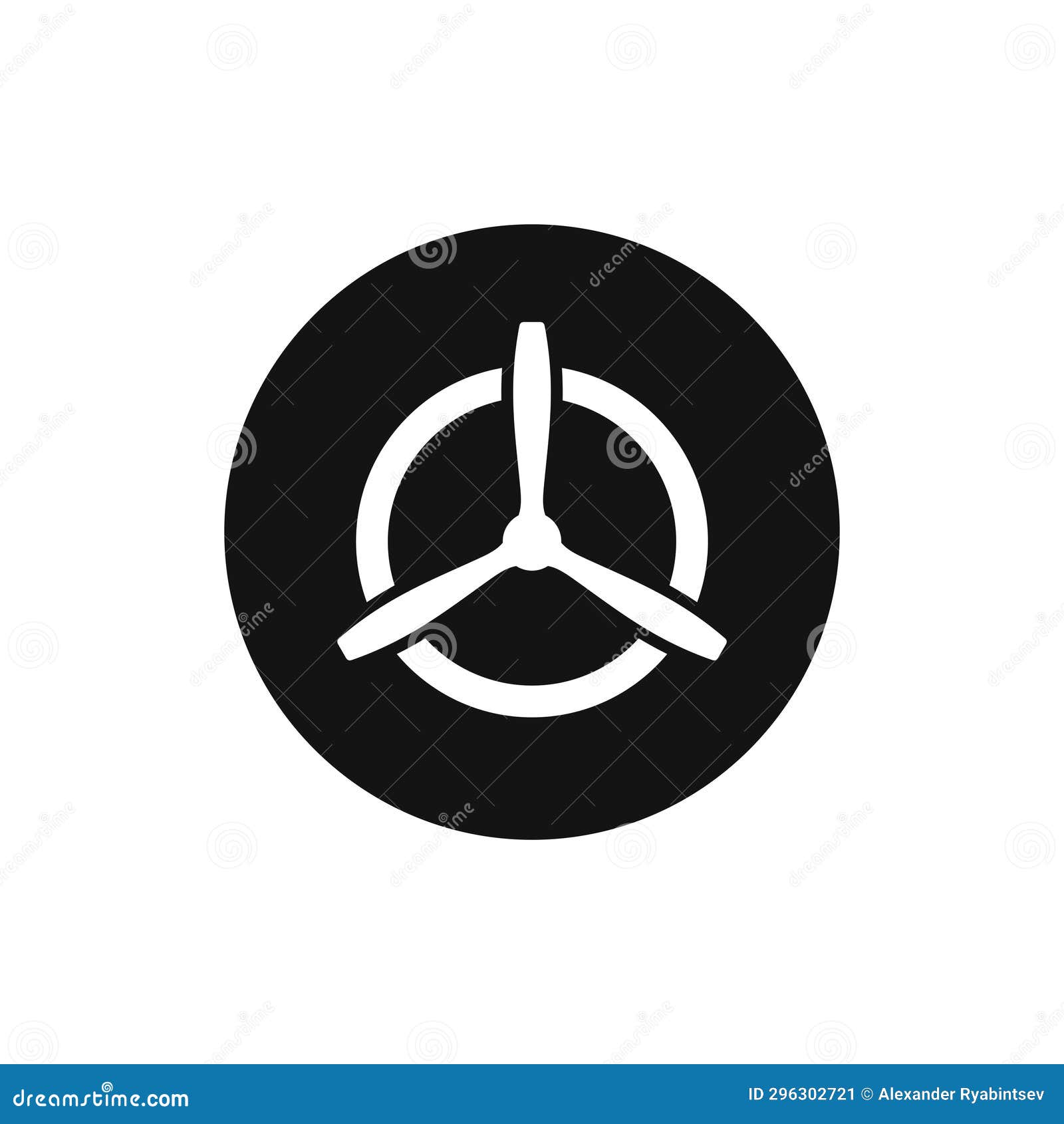 Propeller vector icon stock vector. Illustration of plane - 296302721