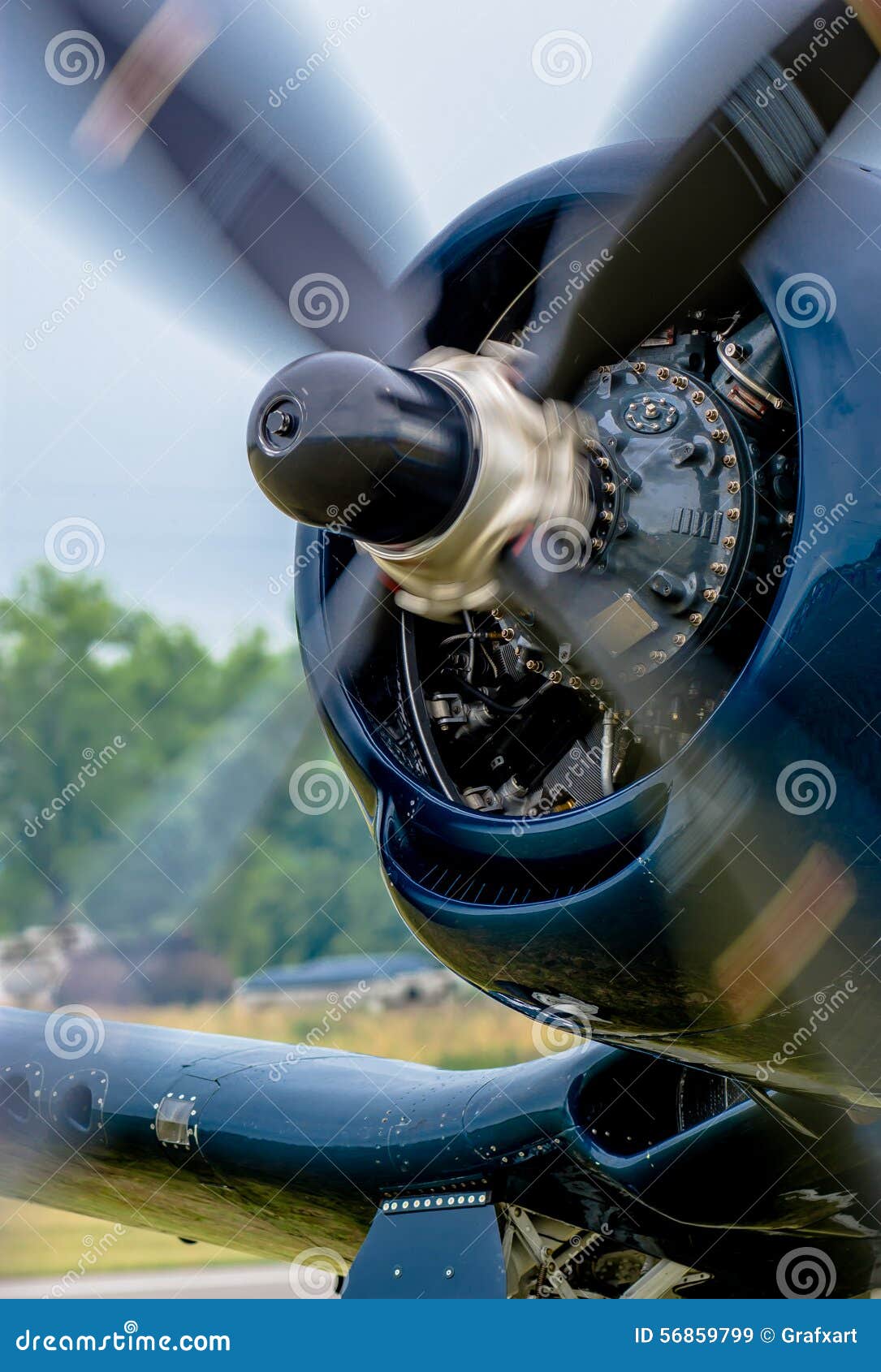 Propeller of a Vintage Plane Stock Image - Image of power, movement ...