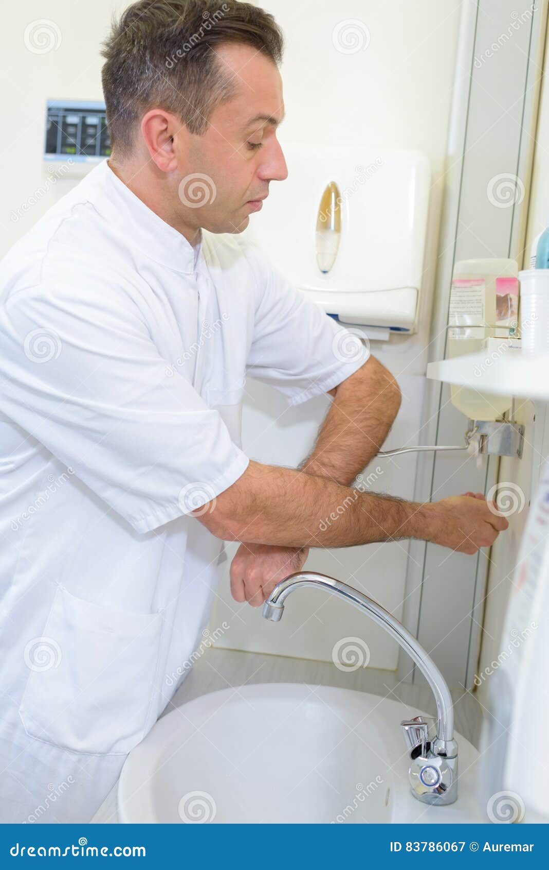 Proper way hand washing stock image. Image of routine - 83786067