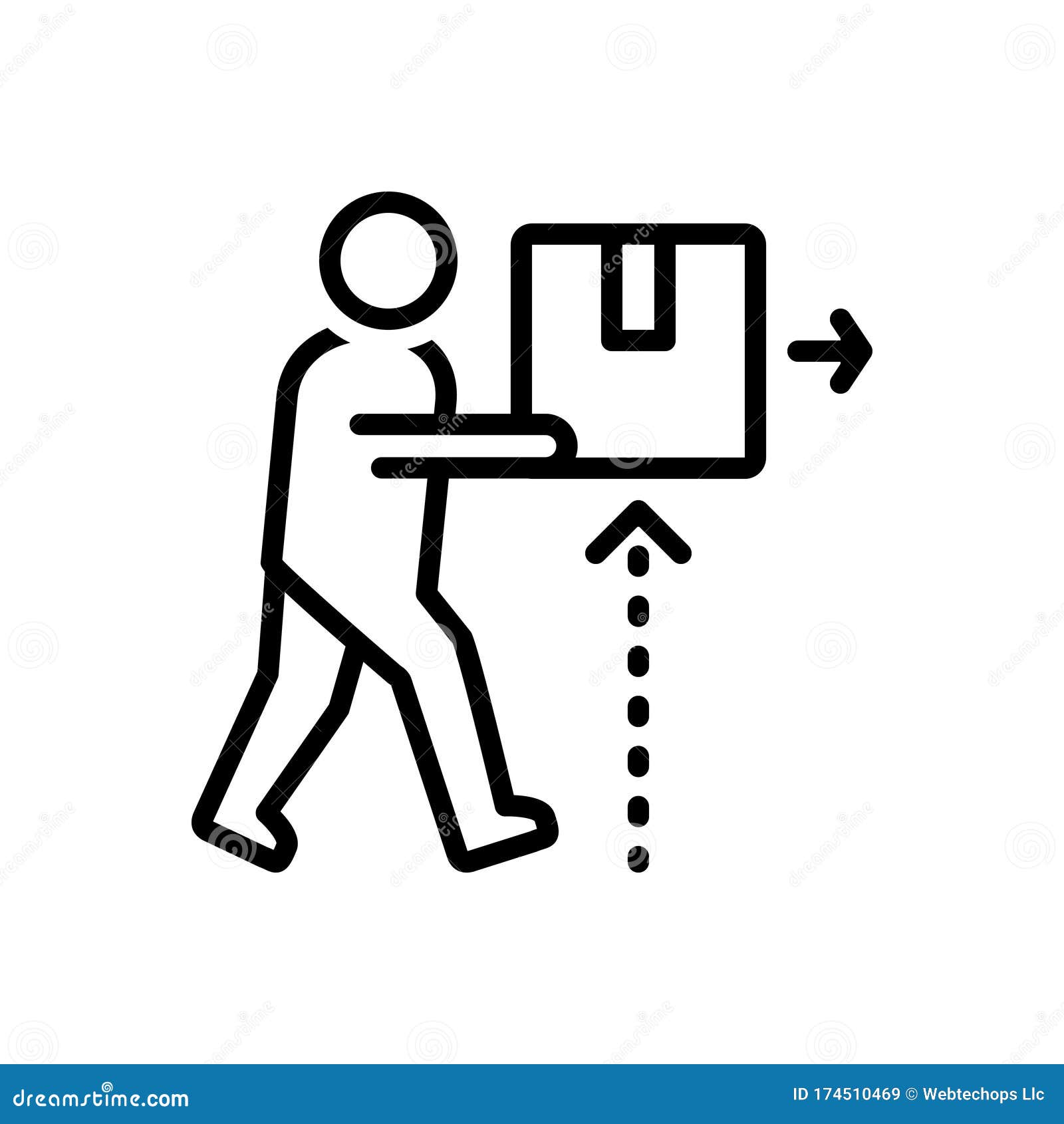 Black Line Icon for Properly, Righty and Appropriately Stock Vector ...