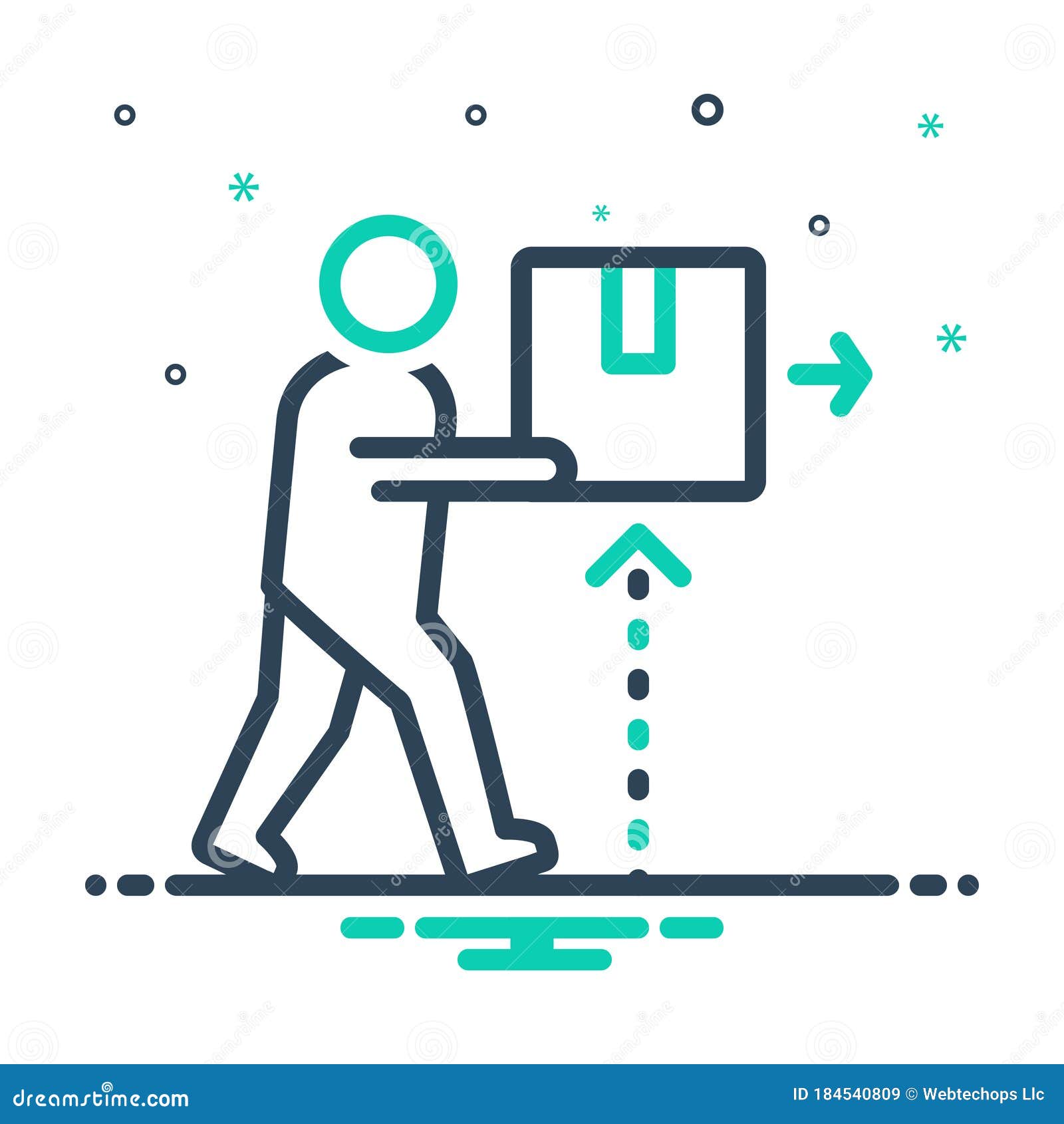 Mix Icon for Properly, Rightly and Choicely Stock Vector - Illustration ...