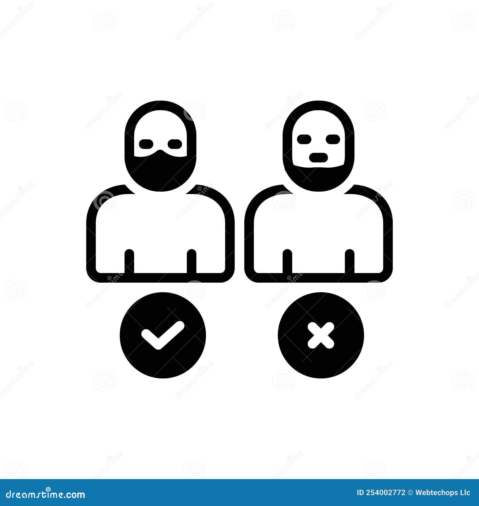 Black Solid Icon for Properly, Mask and Appropriately Stock ...