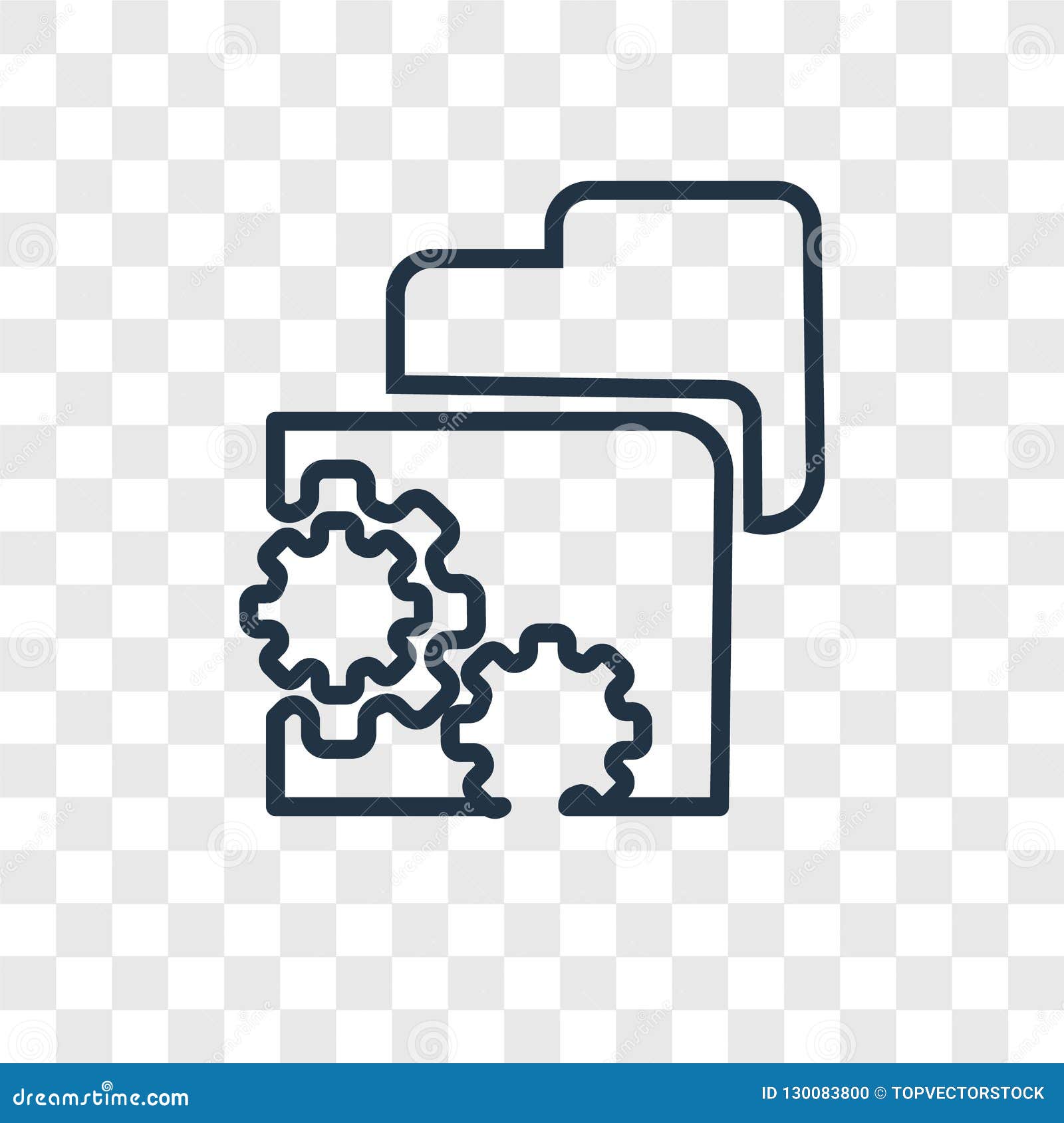 Properties Concept Vector Linear Icon Isolated on Transparent Ba Stock ...