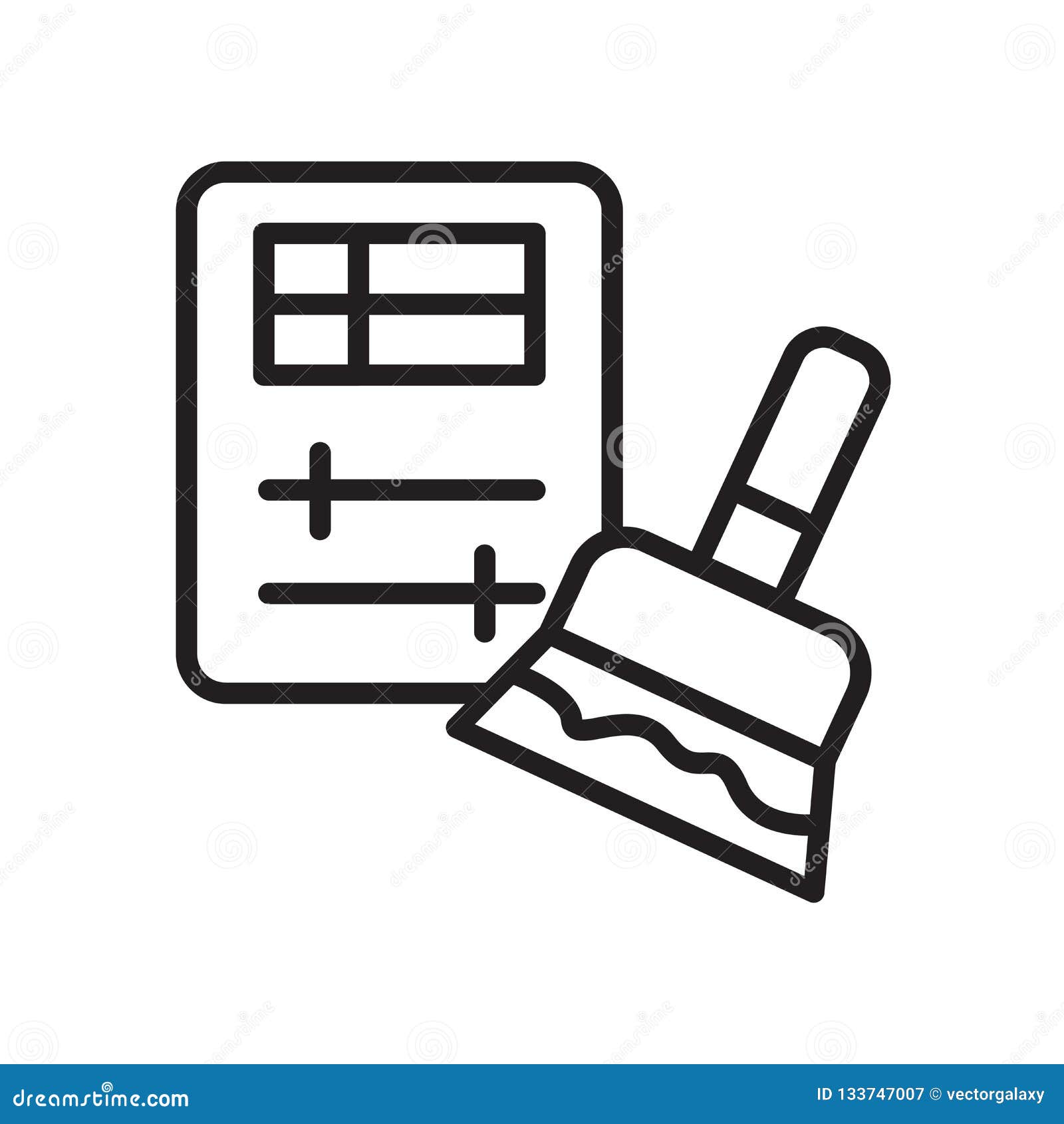 Properties Icon Vector Sign and Symbol Isolated on White Background ...