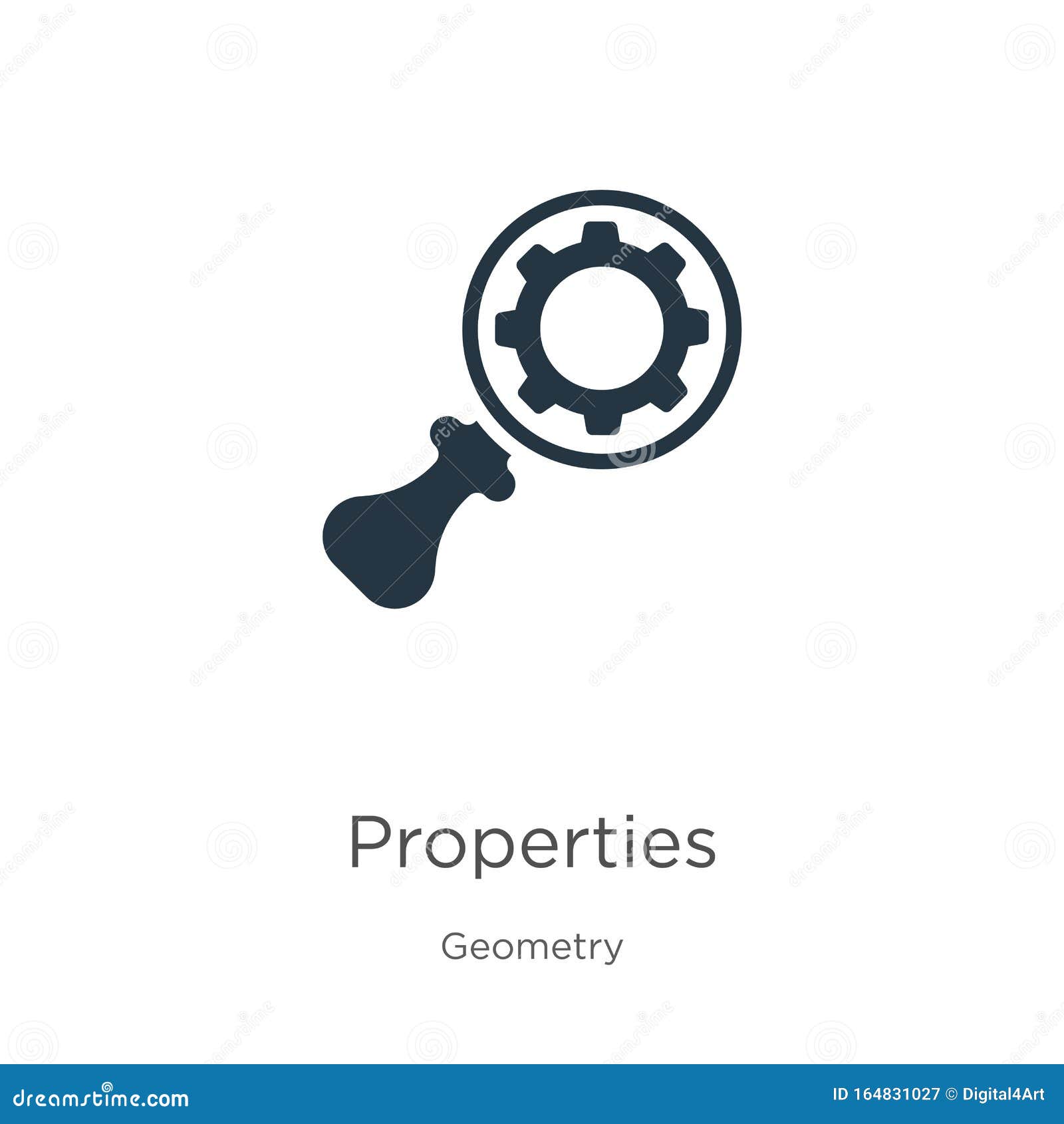 Properties Icon Vector. Trendy Flat Properties Icon from Geometry ...