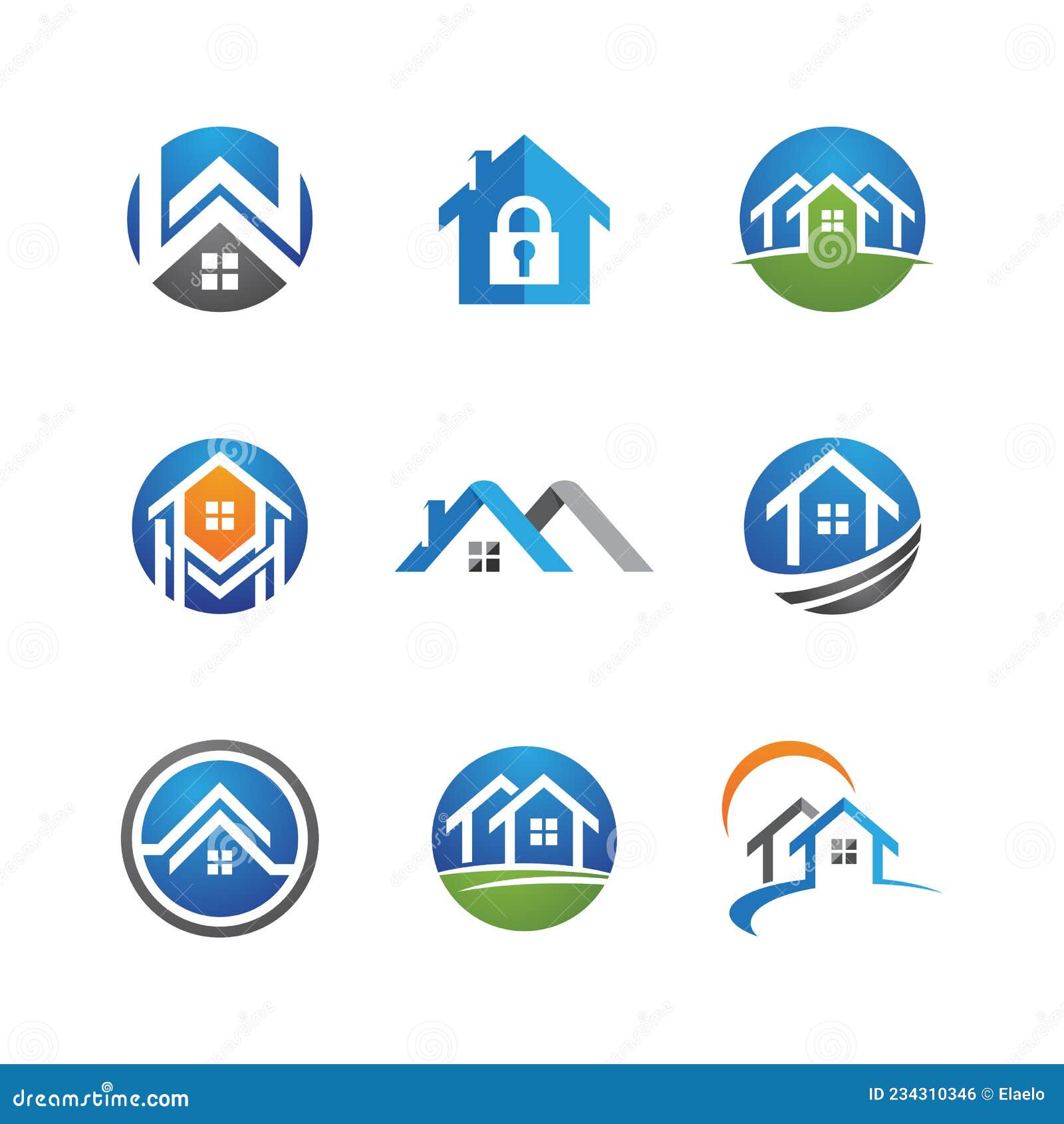 Property and Construction Logo Design Stock Vector - Illustration of ...