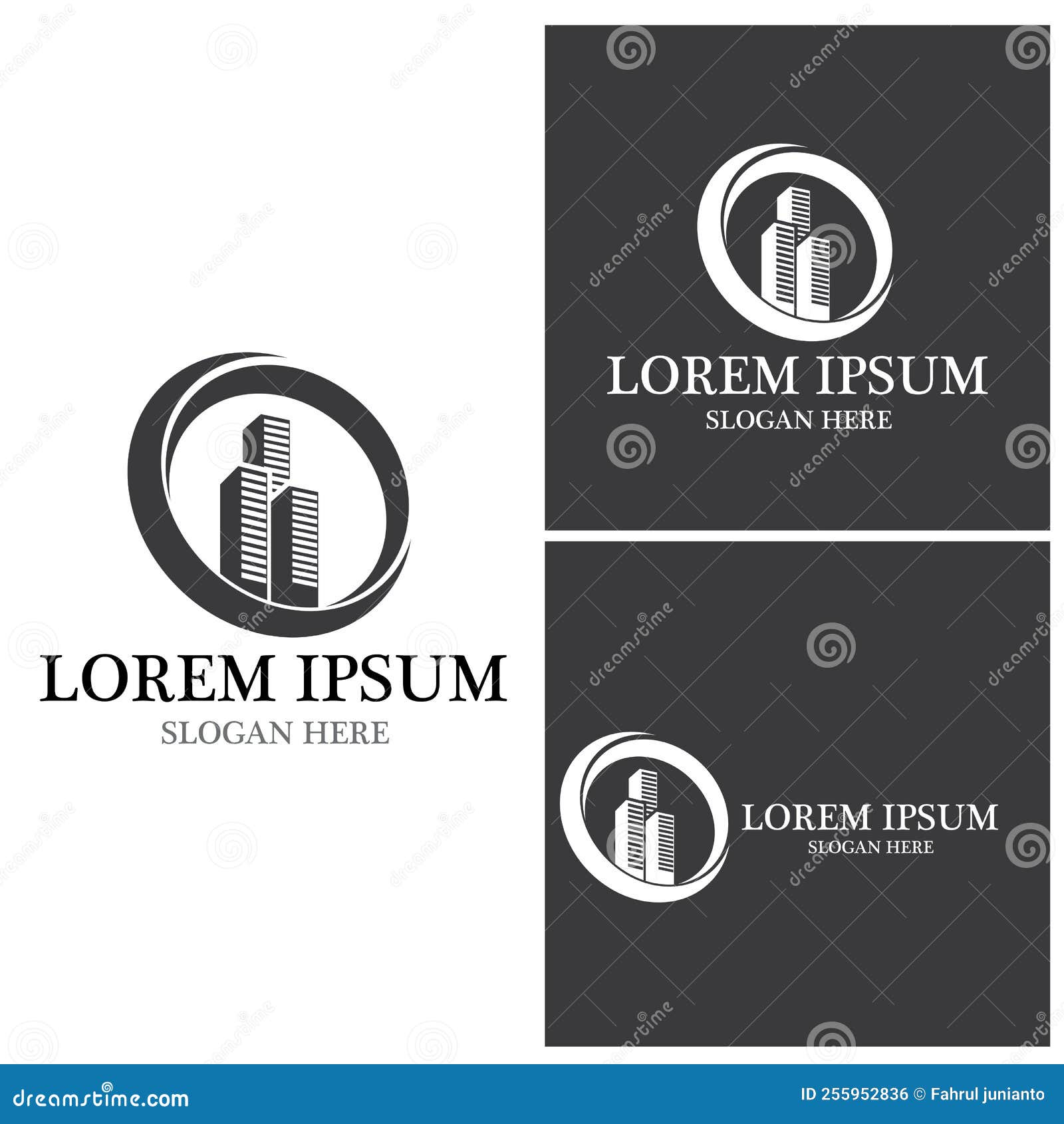 Property and Construction Logo Design Stock Illustration - Illustration ...