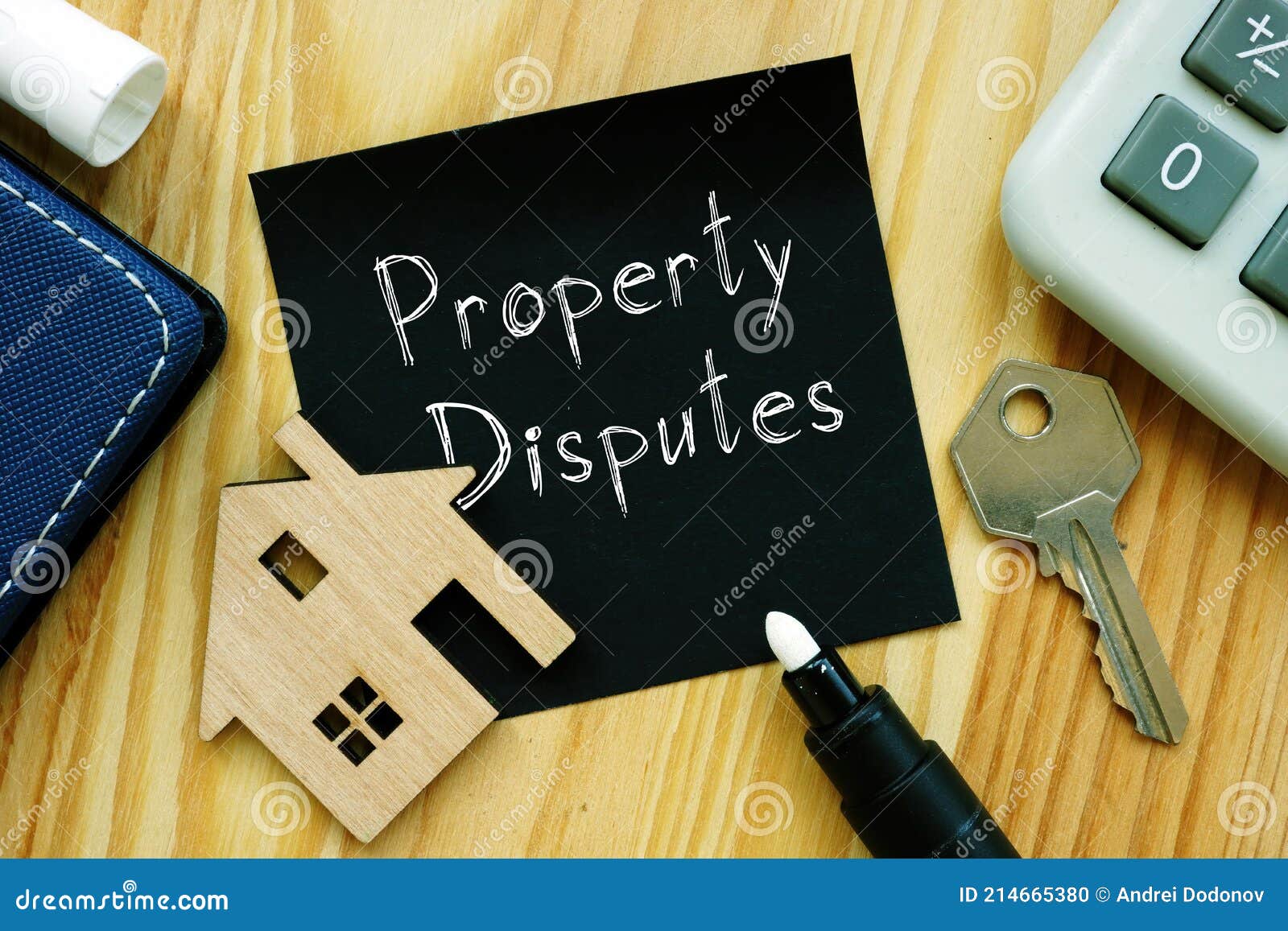 Property Disputes are Shown on the Photo Using the Text Stock Photo ...