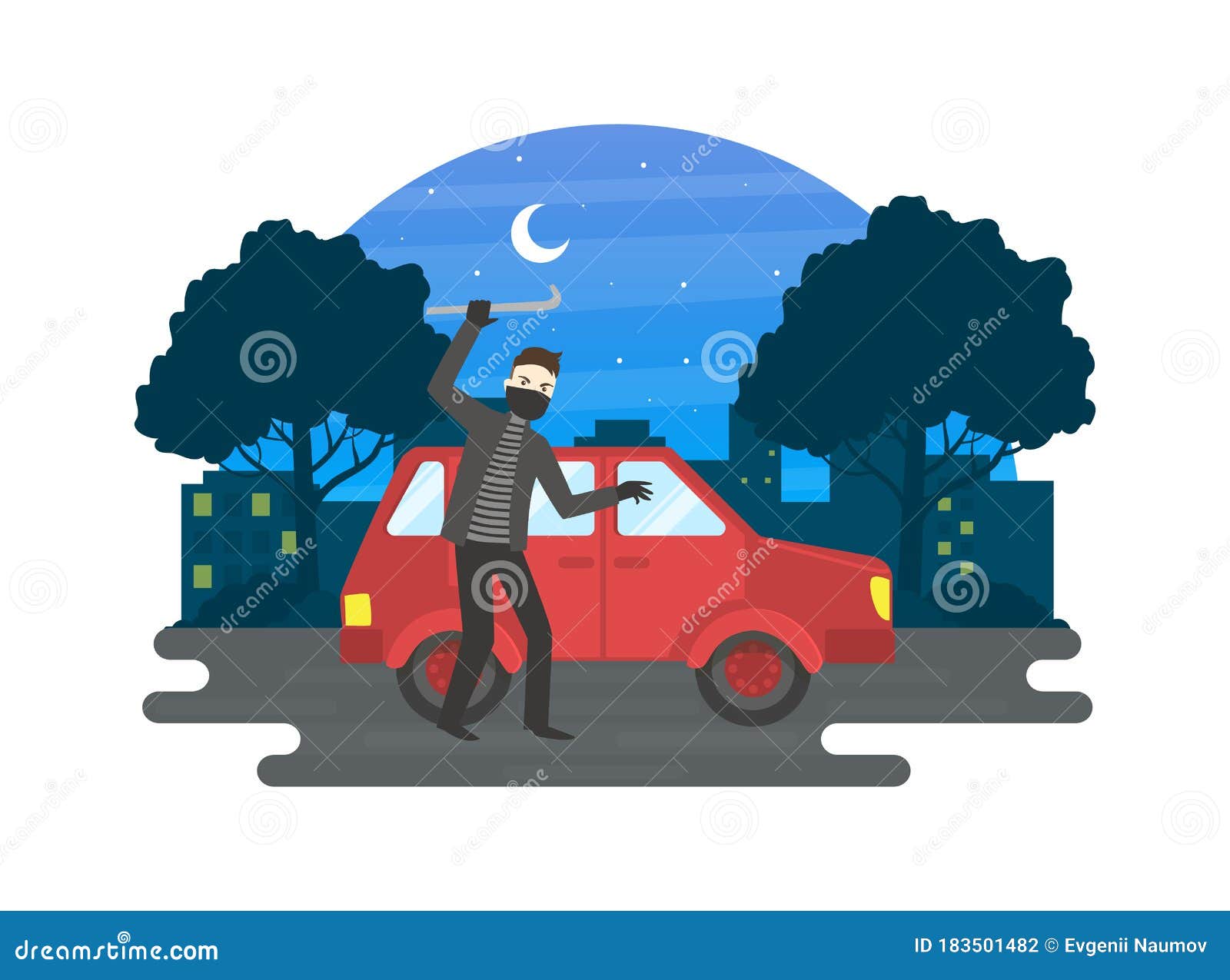 Robbers. Vector. Cartoon. | CartoonDealer.com #101696292
