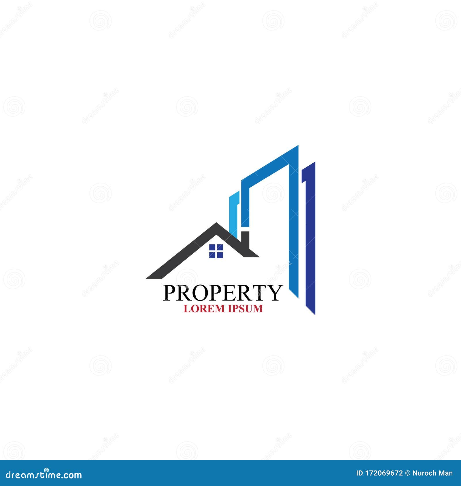 Property Logo Design Vector Icon. Stock Illustration - Illustration of ...