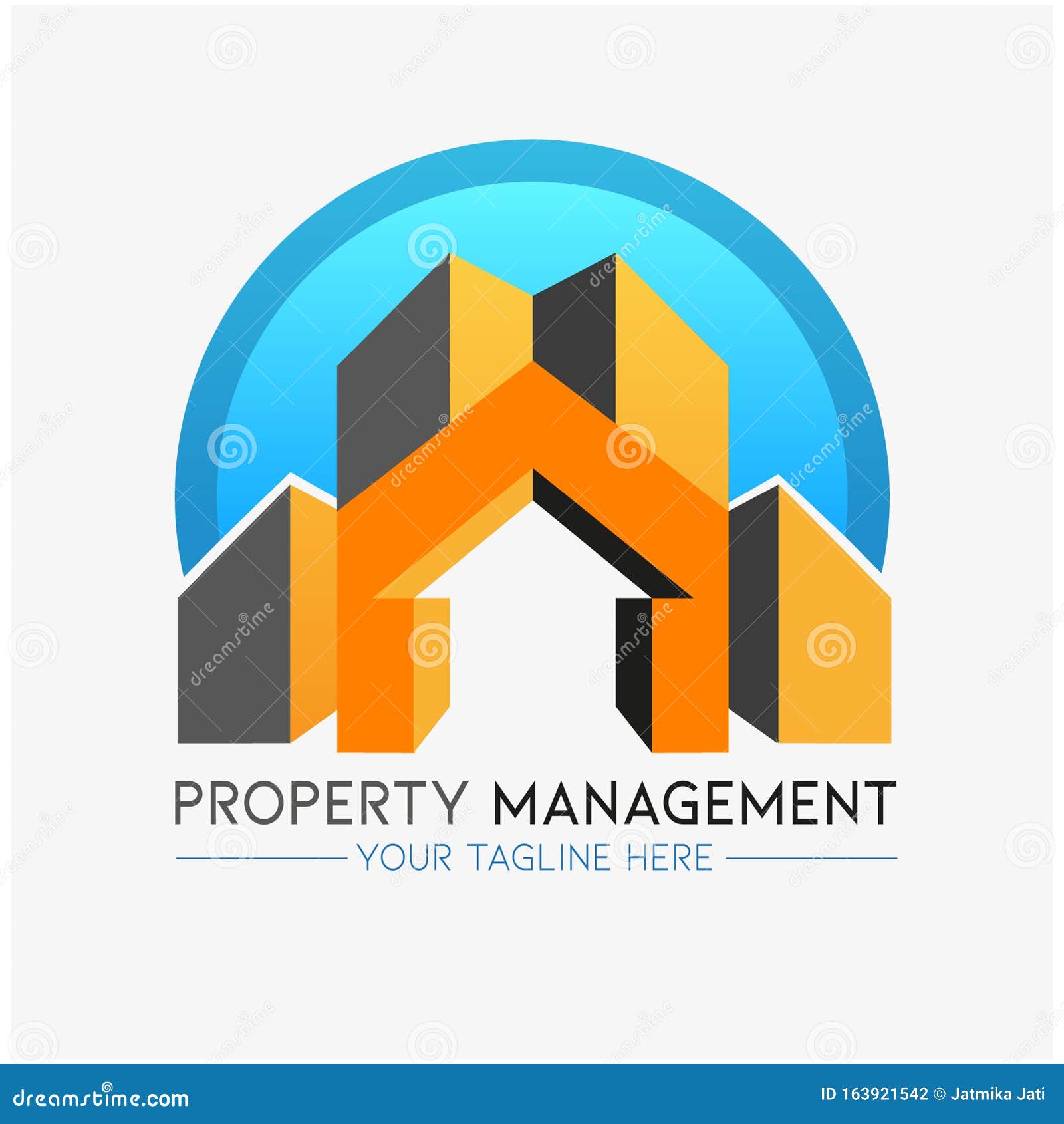 Property Management Symbol or Icon Stock Vector - Illustration of ...