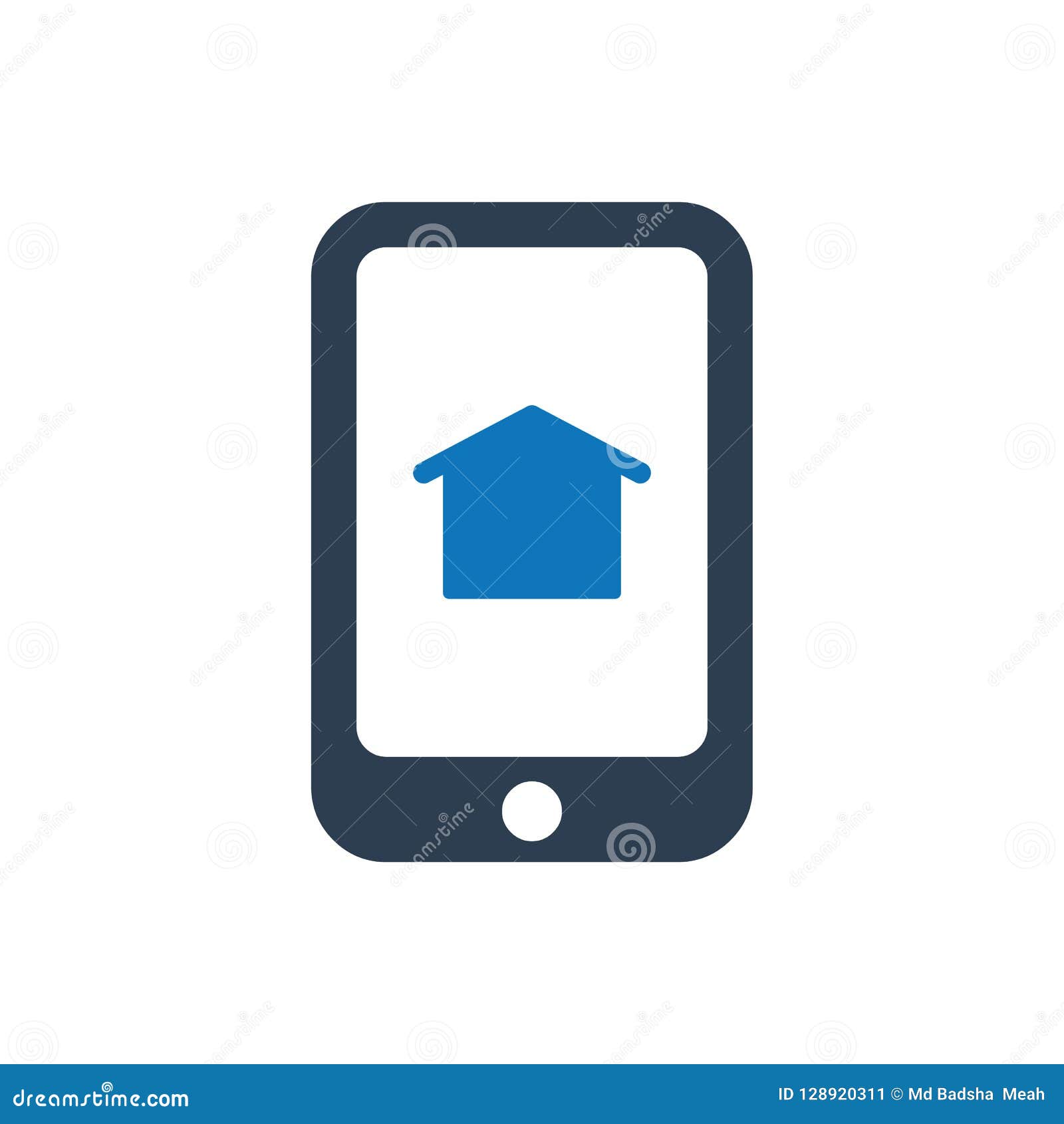Property Mobile Support Icon Stock Vector - Illustration of property ...