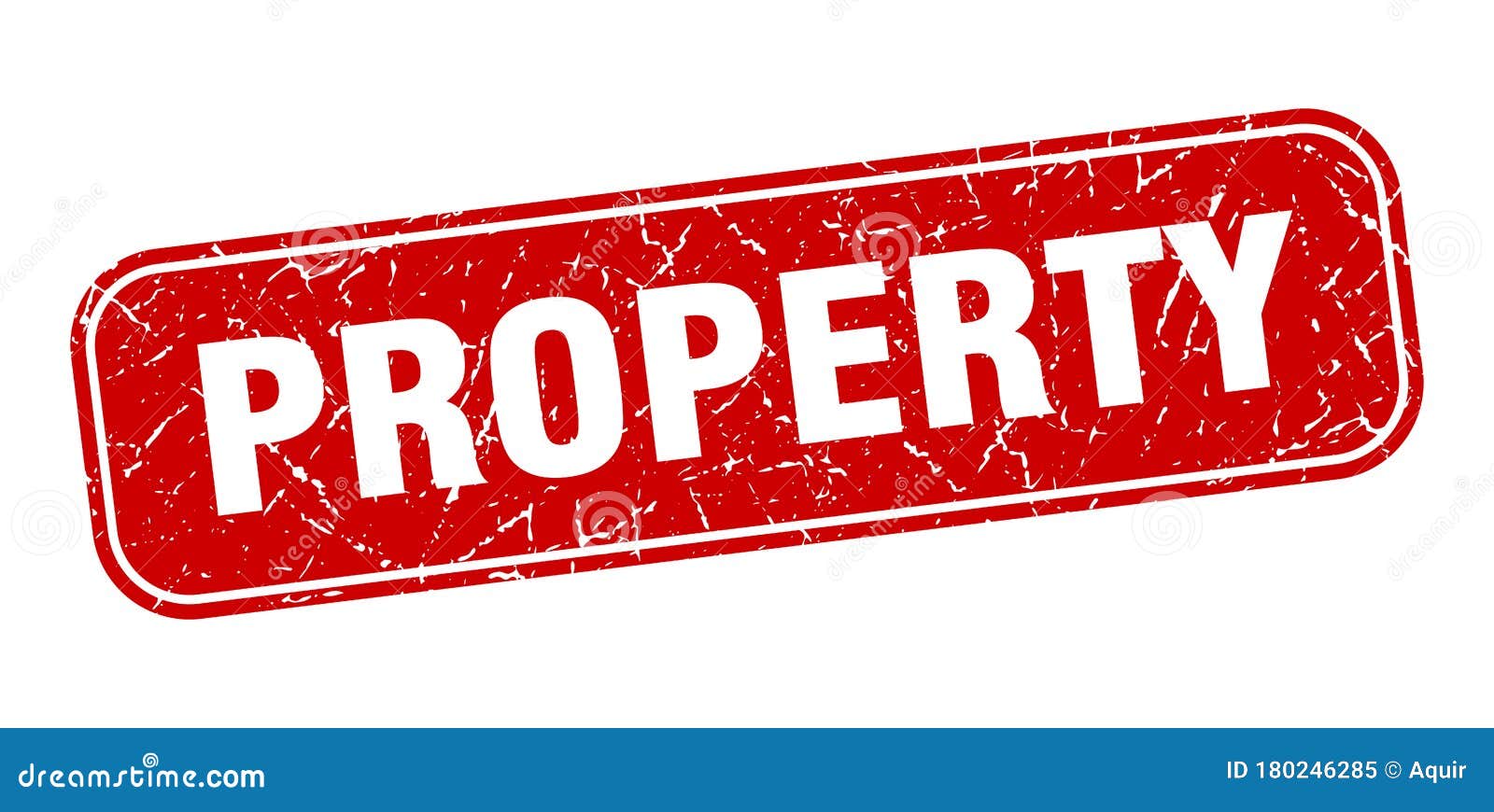 Property Stamp. Property Square Grungy Isolated Sign Stock Vector ...