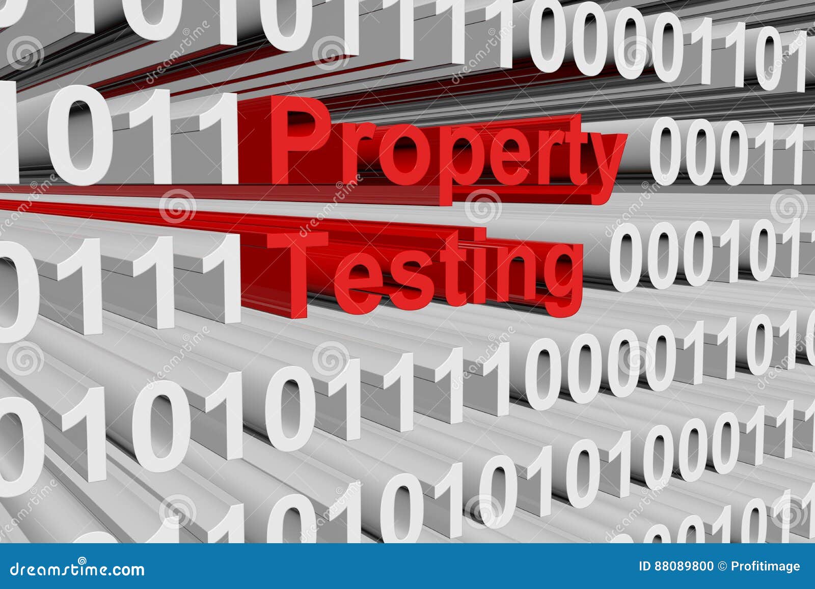 Property testing stock illustration. Illustration of problem - 88089800