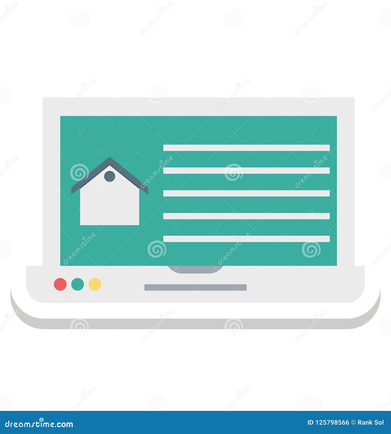 Property Website, Building Icon Stock Vector - Illustration of real ...