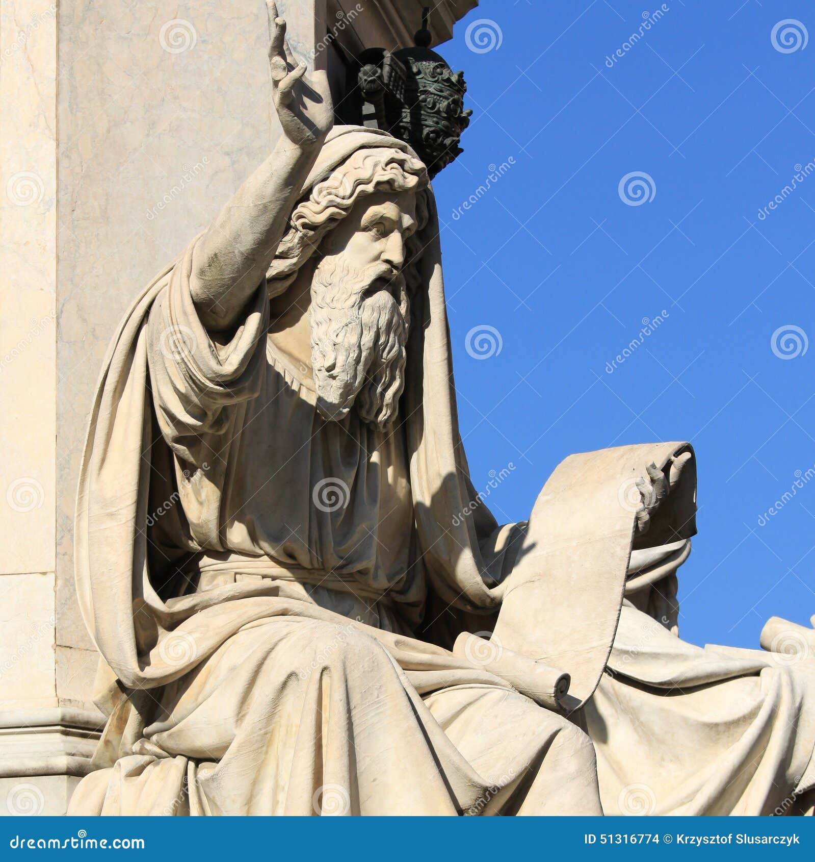 Prophète Ezechiel photo stock. Image of baroque, prophète - 51316774