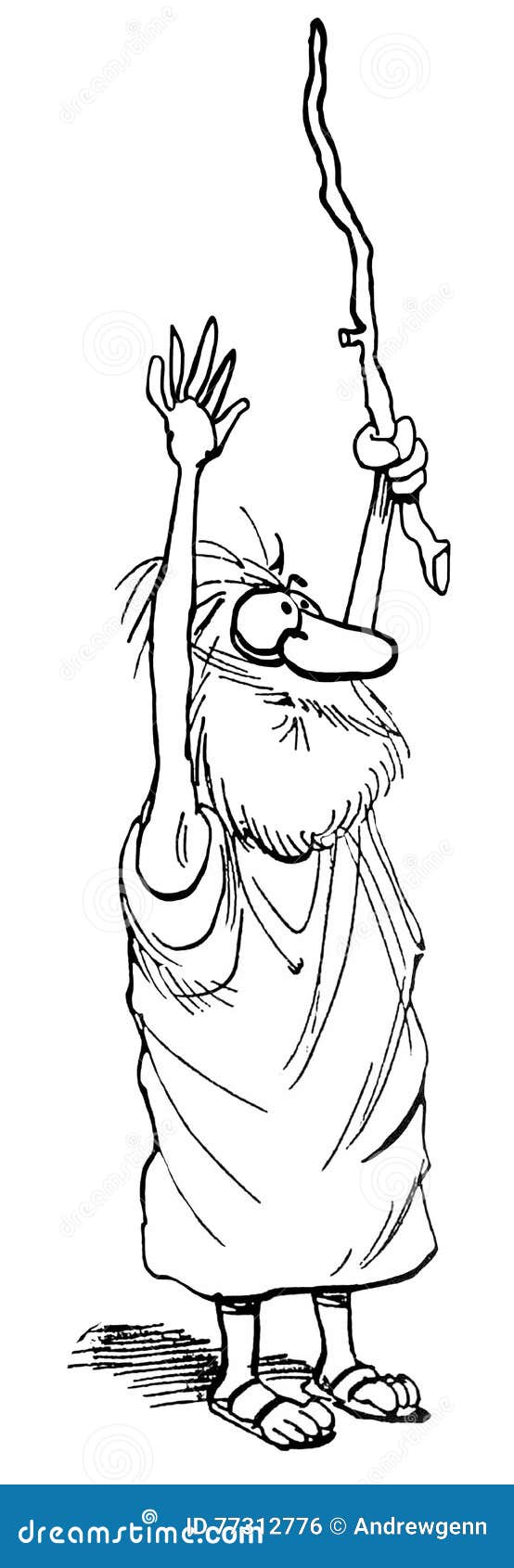 Prophet stock illustration. Illustration of magic, celebration - 77312776