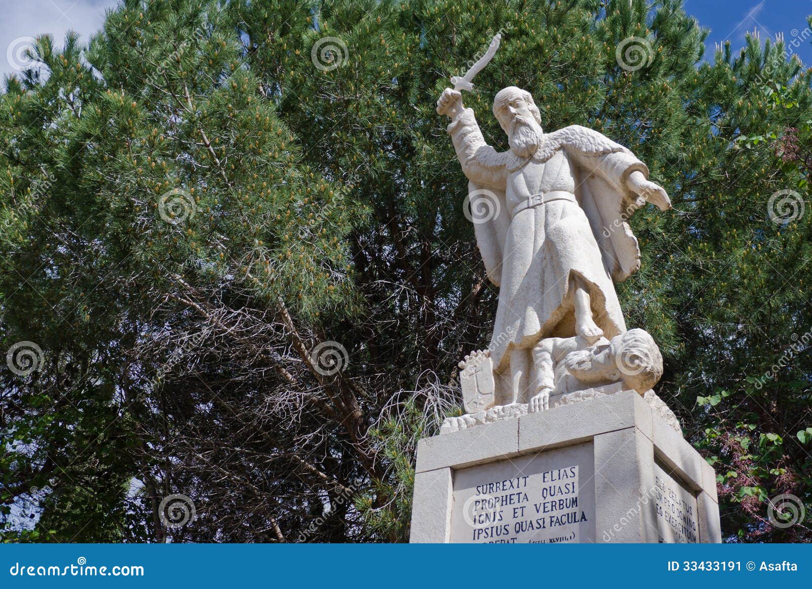 Prophet Elijah statue stock image. Image of belief, icon - 33433191