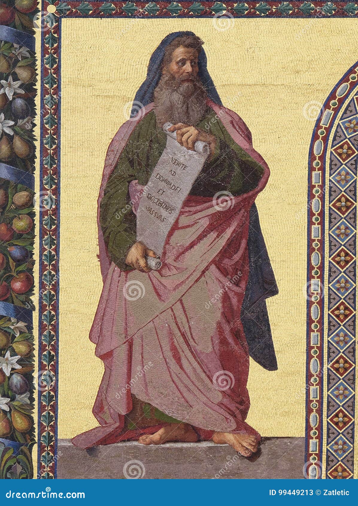 Prophet Jesaja stockbild. Bild von gold, historisch, grenzstein - 99449213