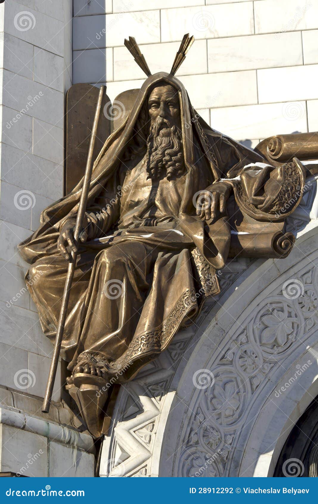 Prophet Moses stock photo. Image of savior, moscow, temple - 28912292