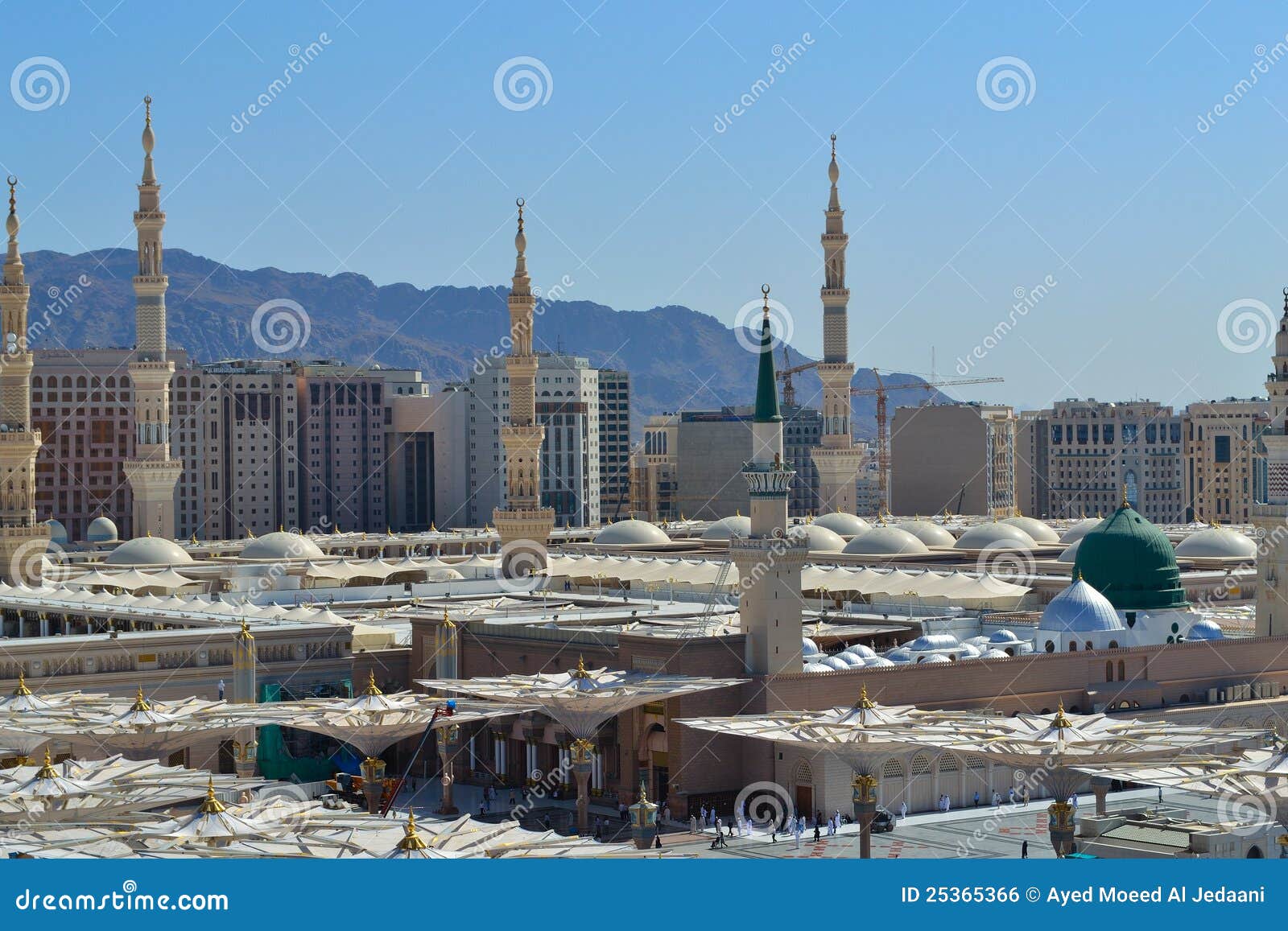 Prophet S Mosque in Medina Close Up Stock Photo - Image of arabia ...