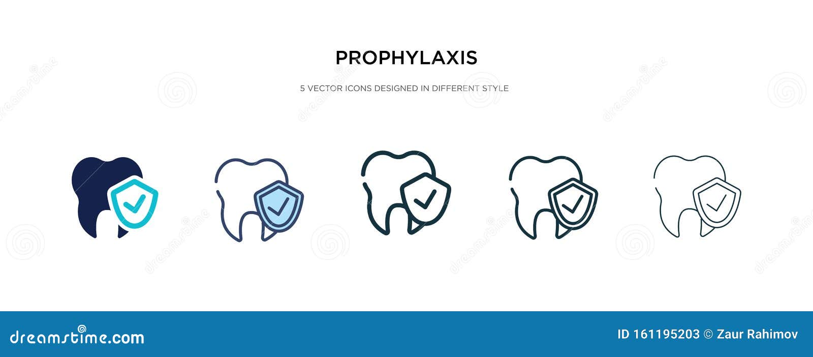 Prophylaxis Icon in Different Style Vector Illustration. Two Colored ...