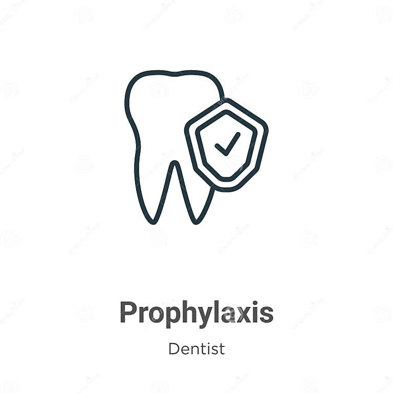 Prophylaxis Outline Vector Icon. Thin Line Black Prophylaxis Icon, Flat ...