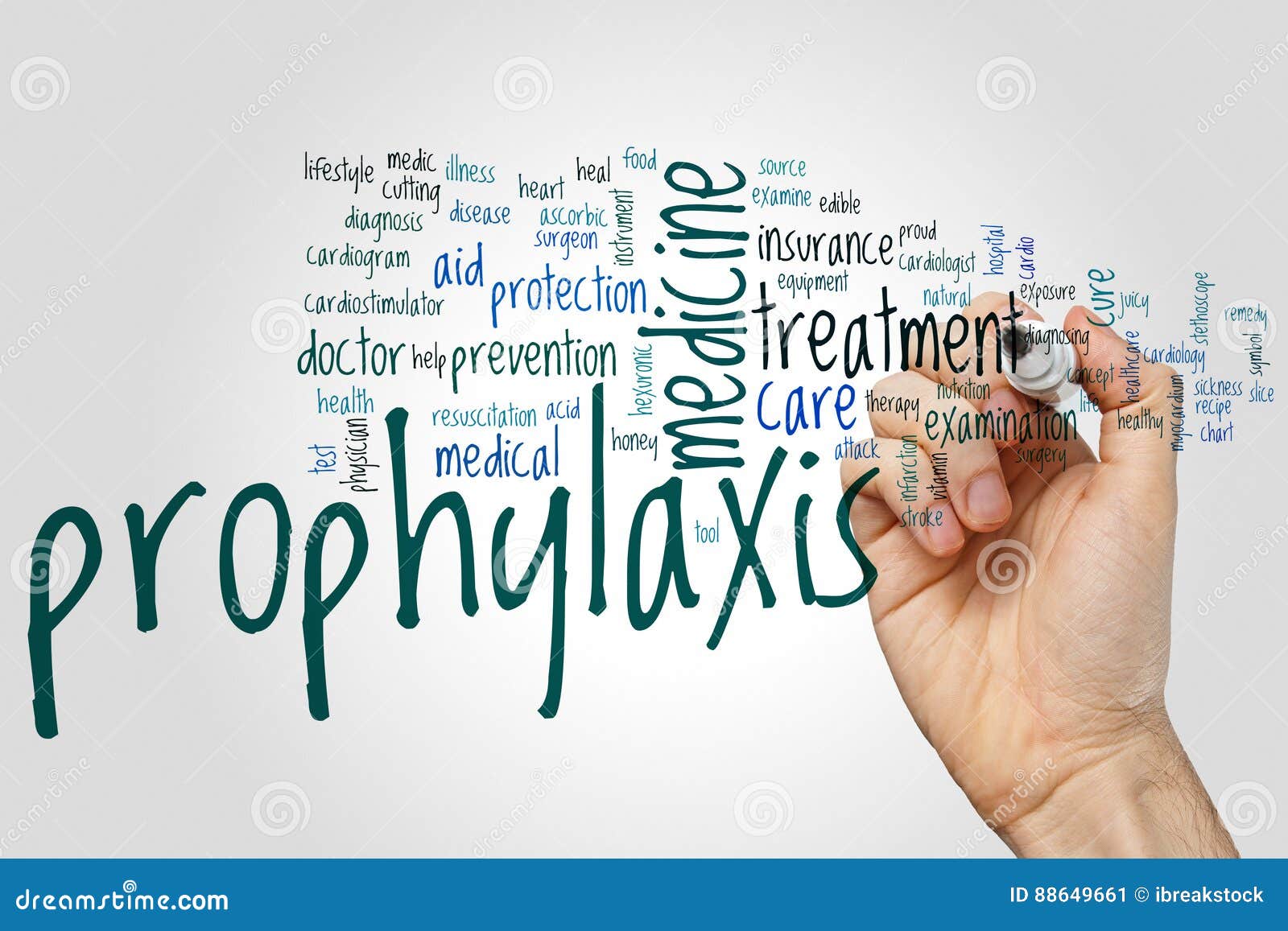 Prophylaxis word cloud stock image. Image of healthy - 88649661
