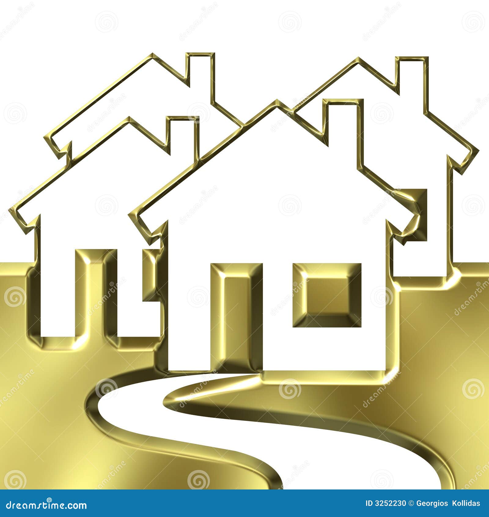 Propiedades inmobiliarias stock de ilustración. Ilustración de aislado ...