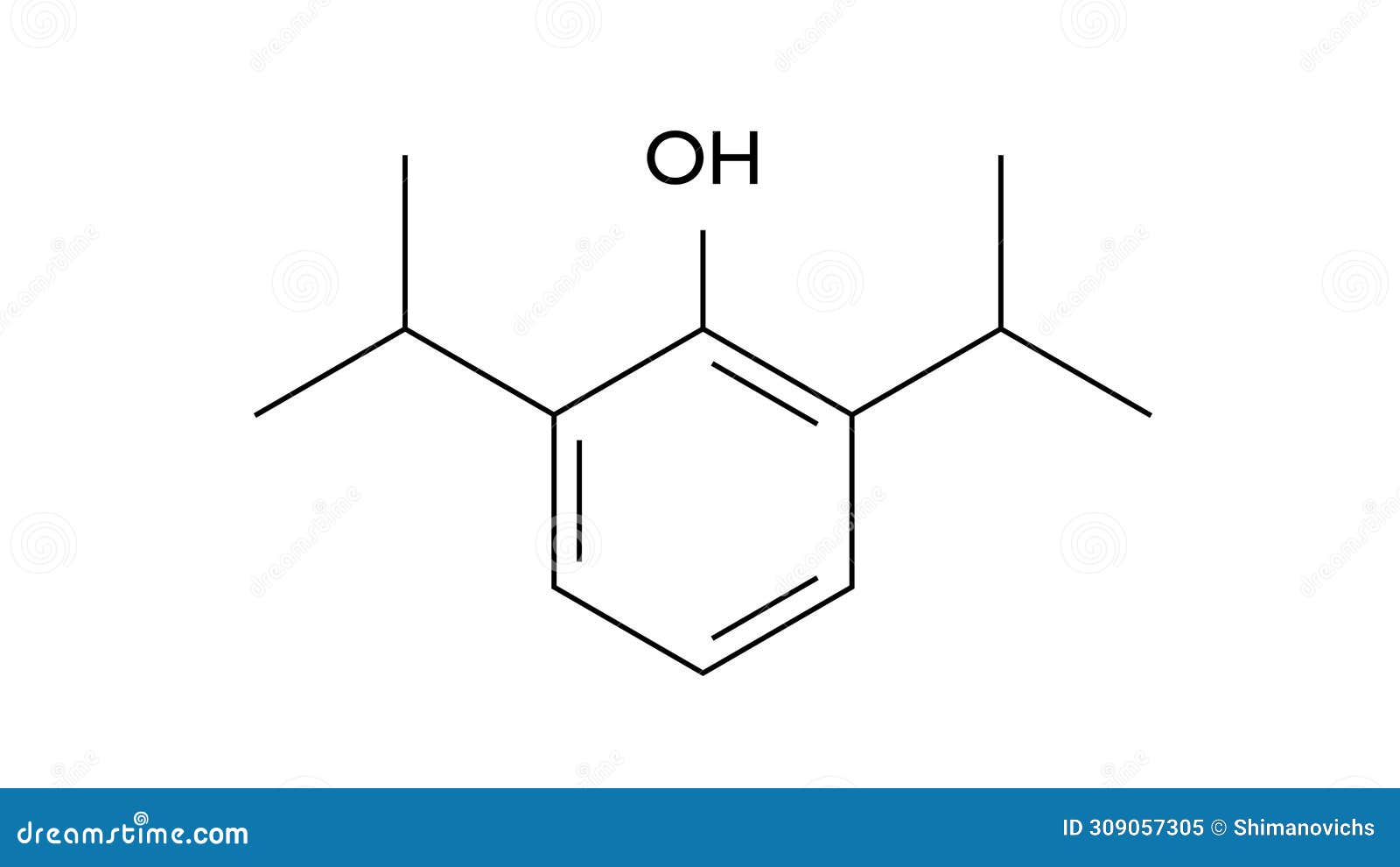 Propofol Molecule 3d, Molecular Structure, Ball And Stick Model ...