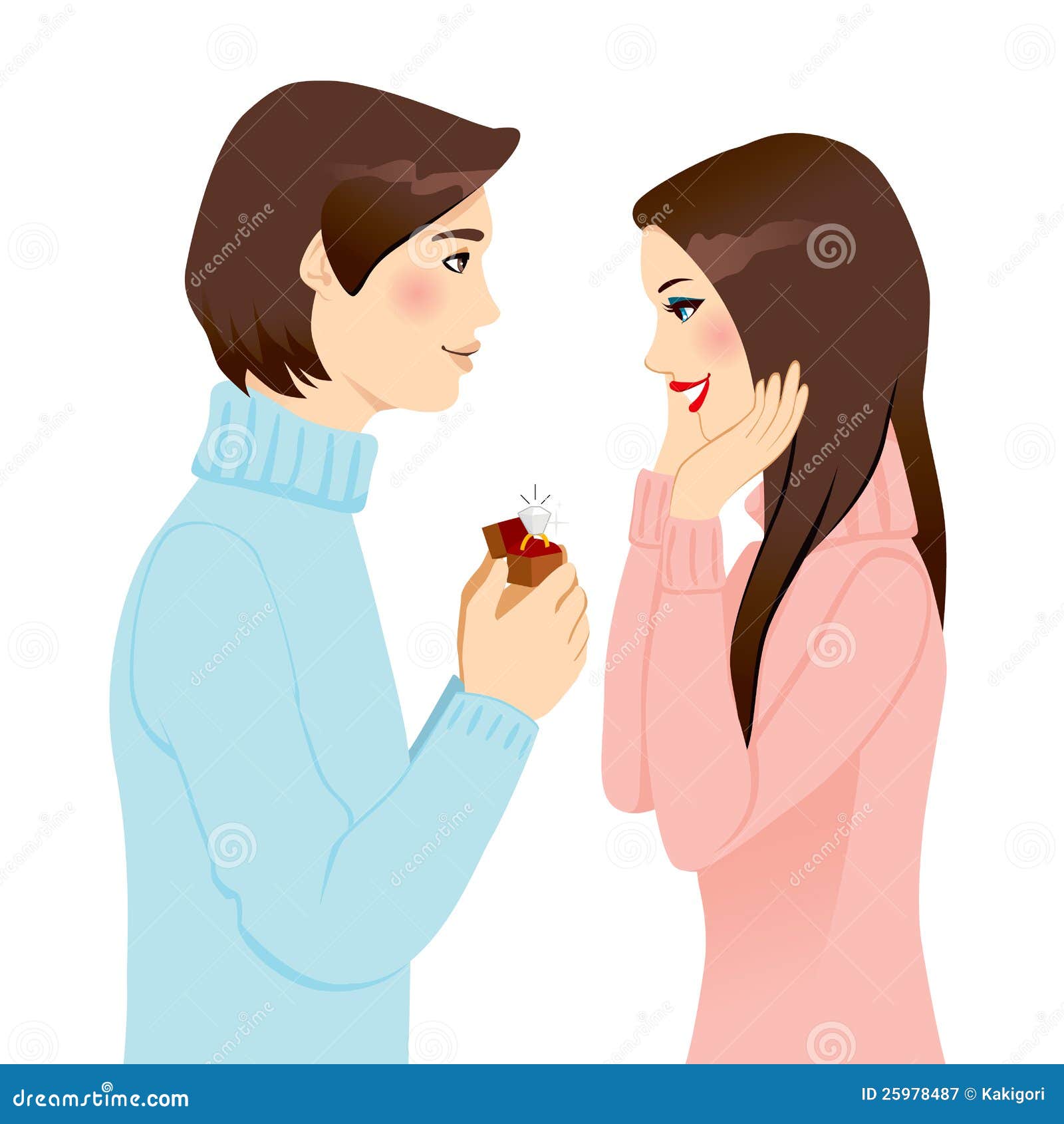 Proponer la unión ilustración del vector. Ilustración de muchacha ...