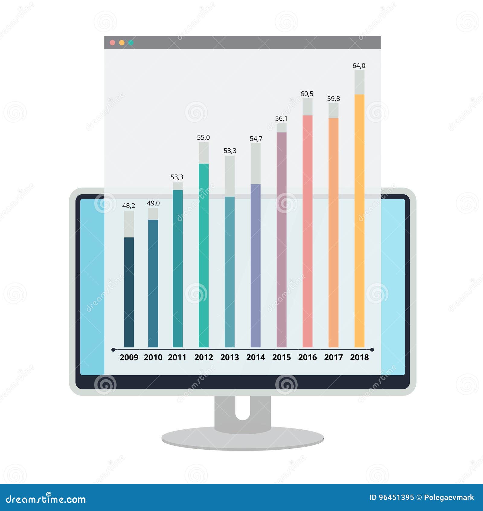 Proportion Scale Chart Graphic Elements. Business Process Timeline ...