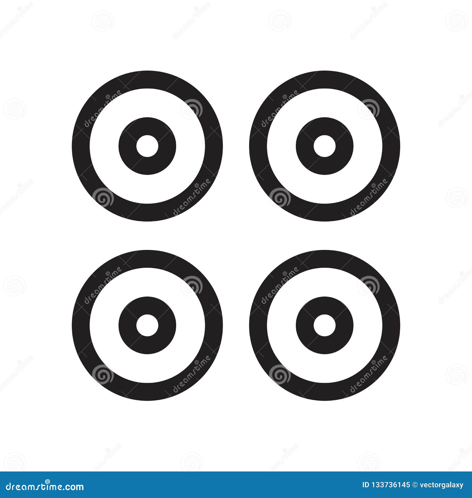 Proportion Sign of Four Points Icon Vector Sign and Symbol Isolated on ...