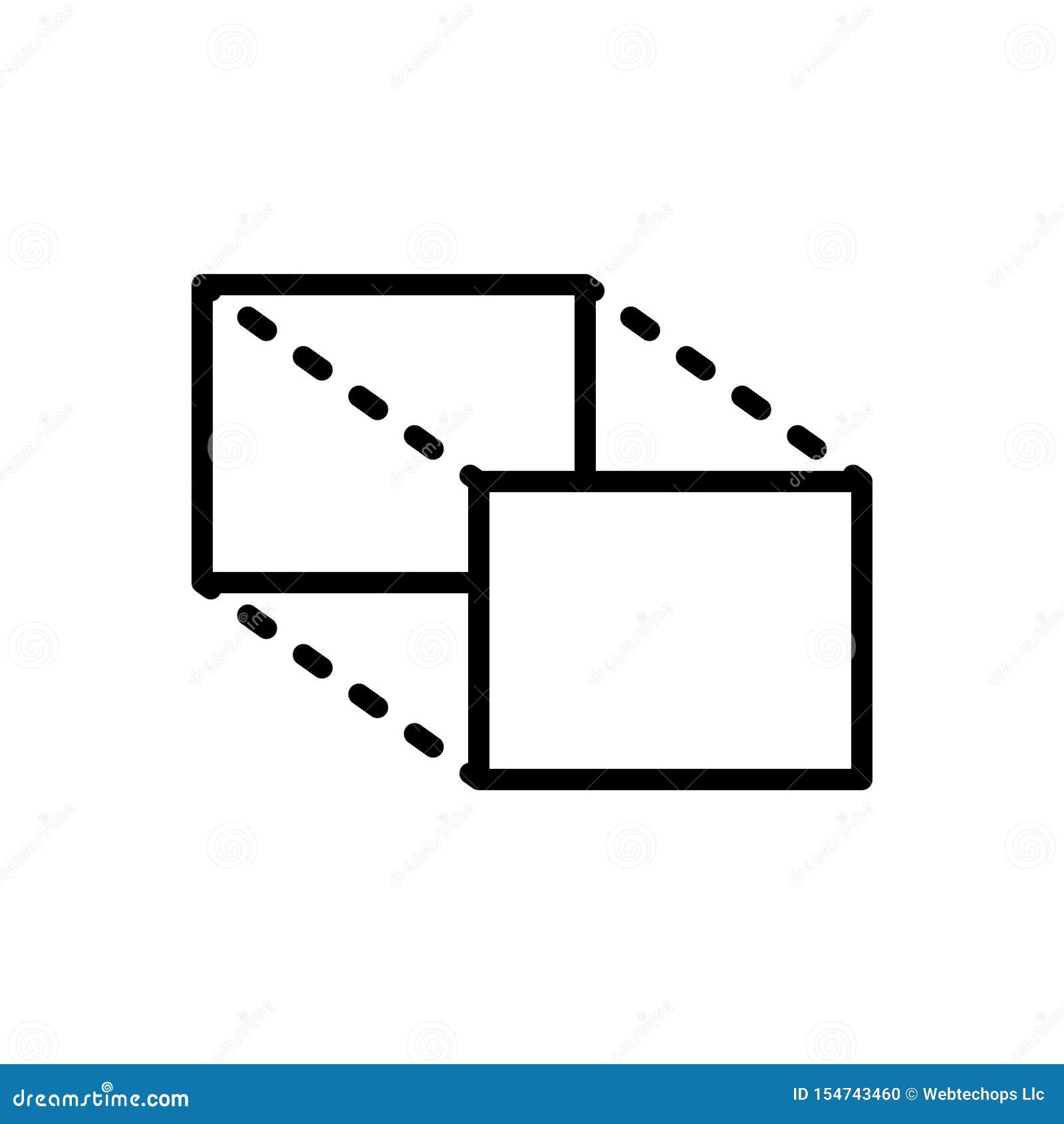 Black Line Icon for Proportions, Magnitude and Volume Stock Vector ...