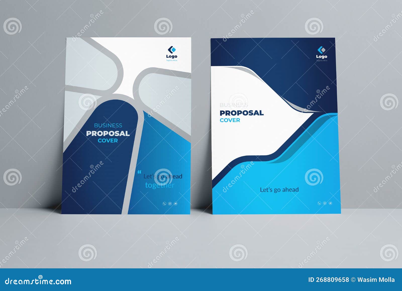 Business Proposal Cover Design Template Adept for Multipurpose Projects ...