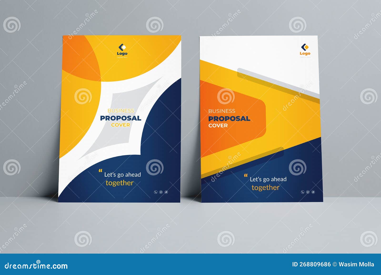 Business Proposal Cover Design Template Adept for Multipurpose Projects ...