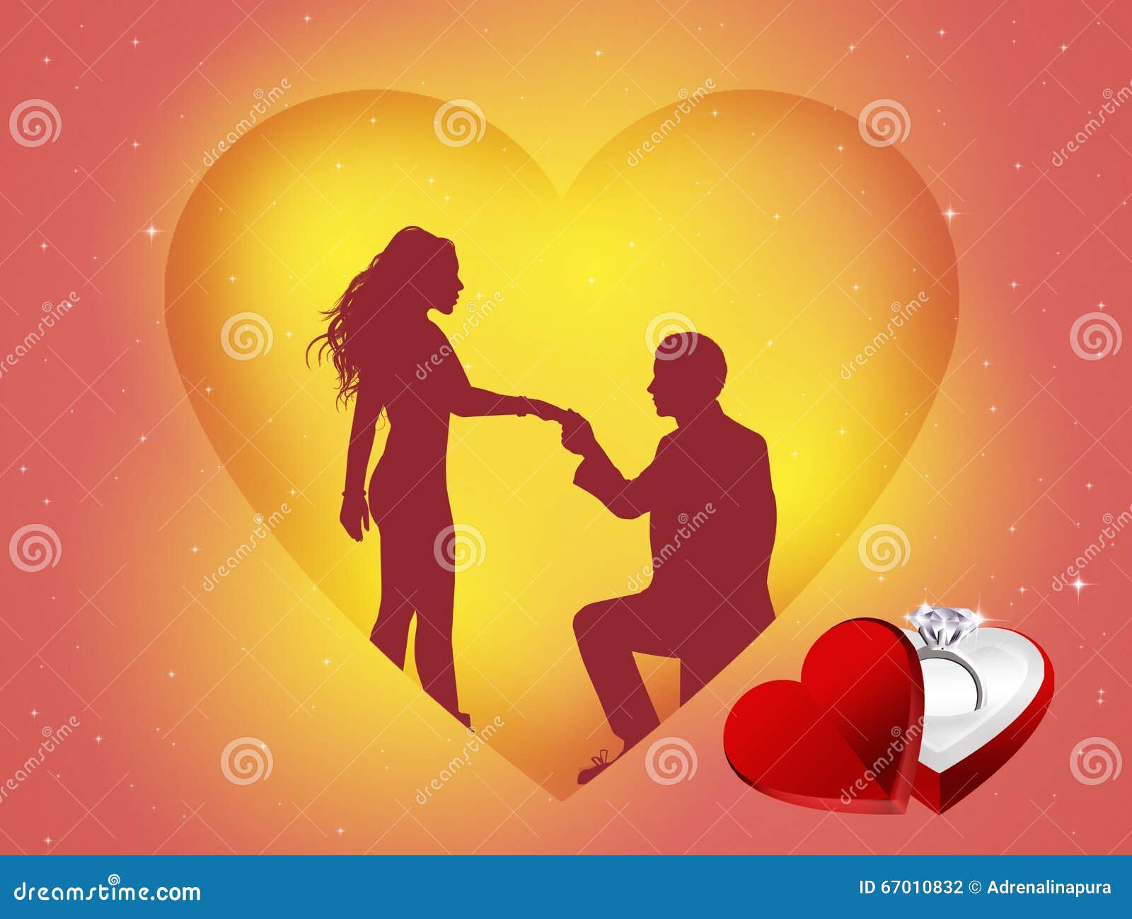 Proposal of love stock illustration. Illustration of propose - 67010832