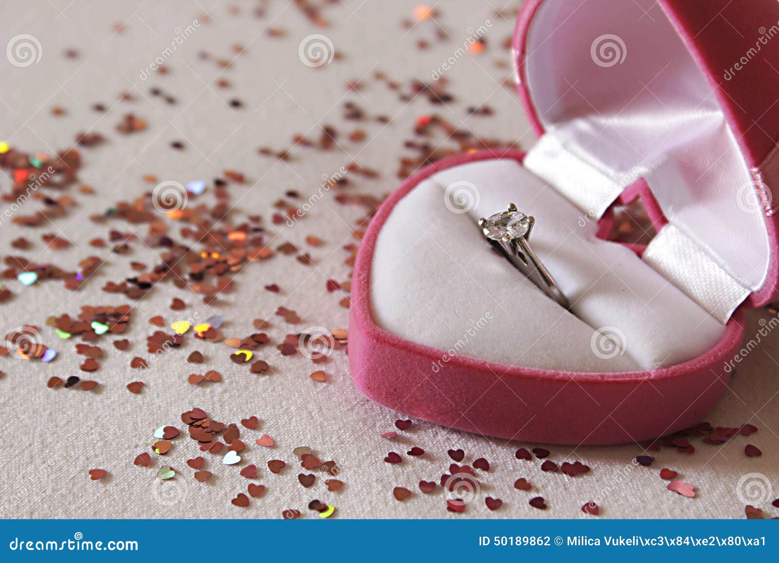 Proposal ring in box stock photo. Image of glitter, diamond - 50189862