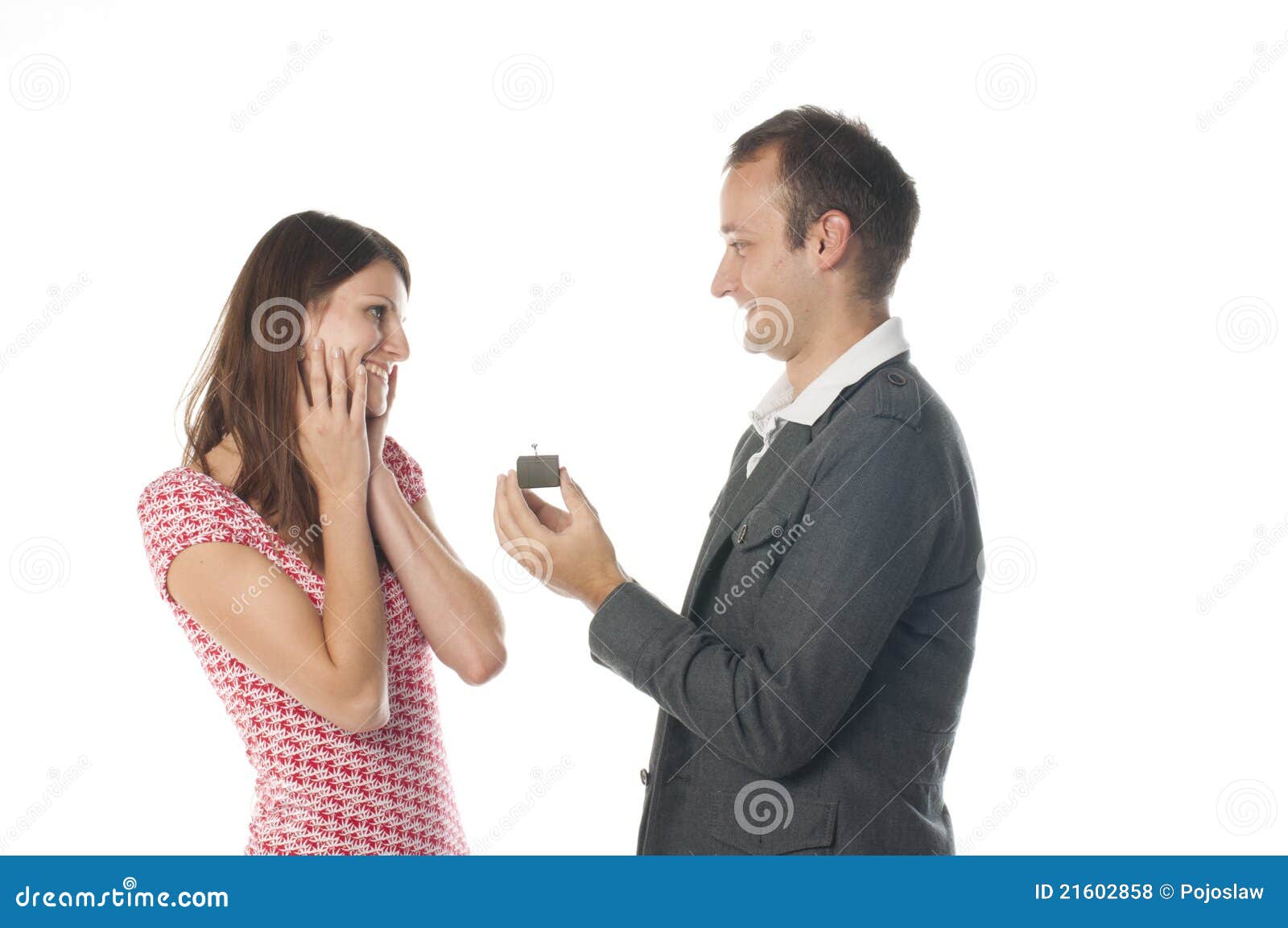 Proposal scene stock photo. Image of girlfriend, attractive - 21602858