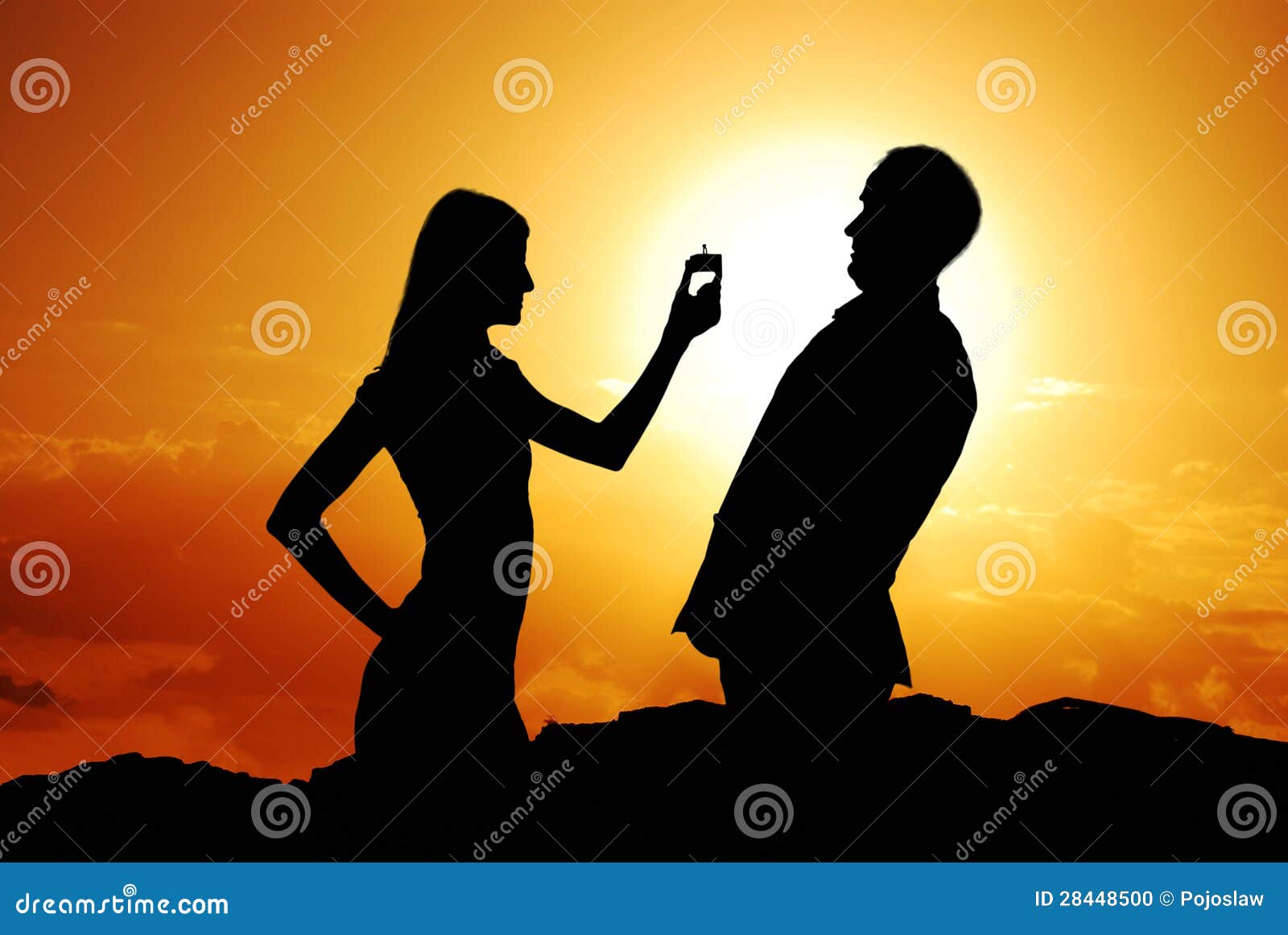 Proposal scene stock photo. Image of boyfriend, marriage - 28448500