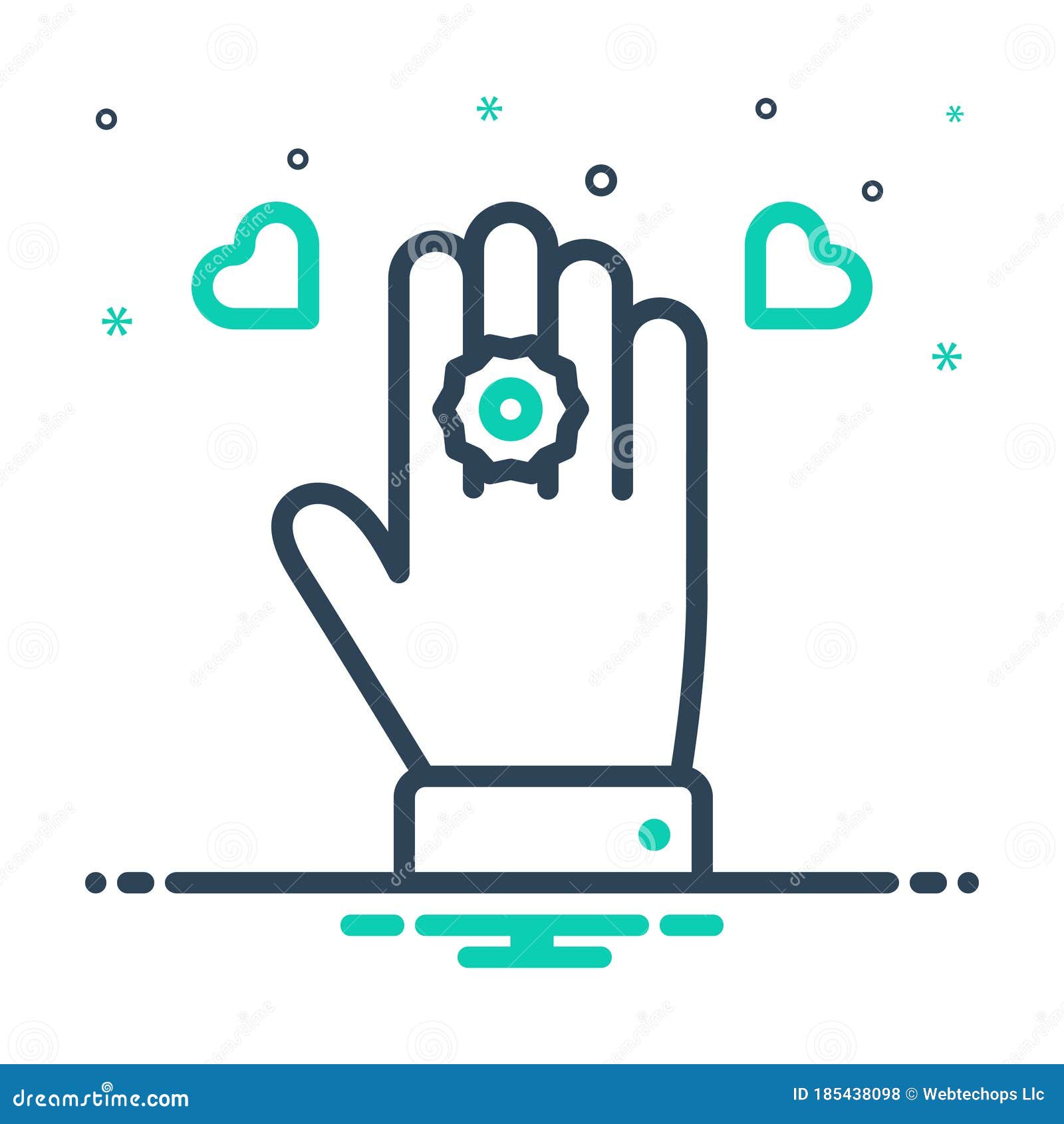 Mix Icon for Proposed, Marriage and Engagement Stock Vector ...