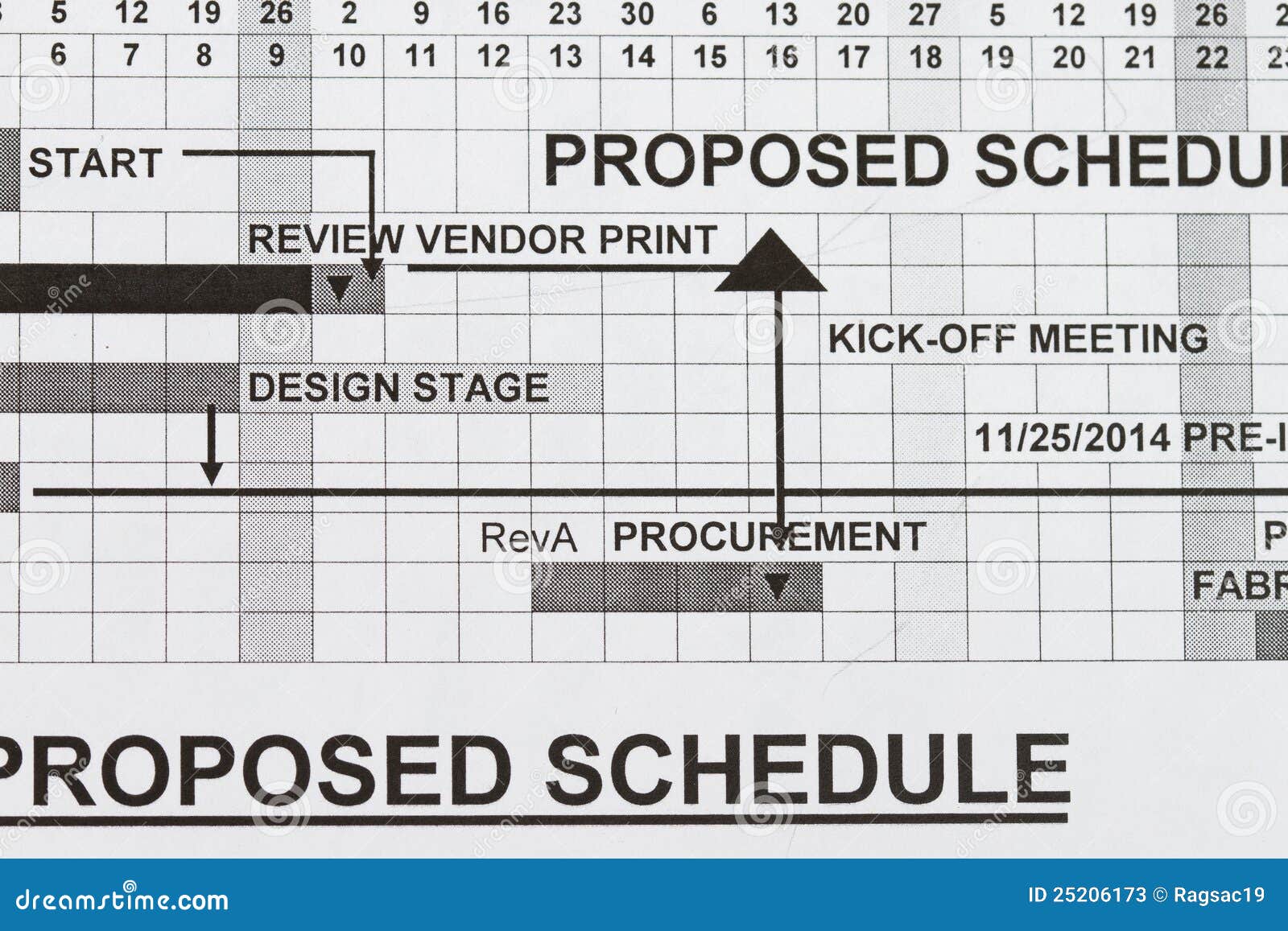 Proposed schedule stock image. Image of pareto, memo - 25206173