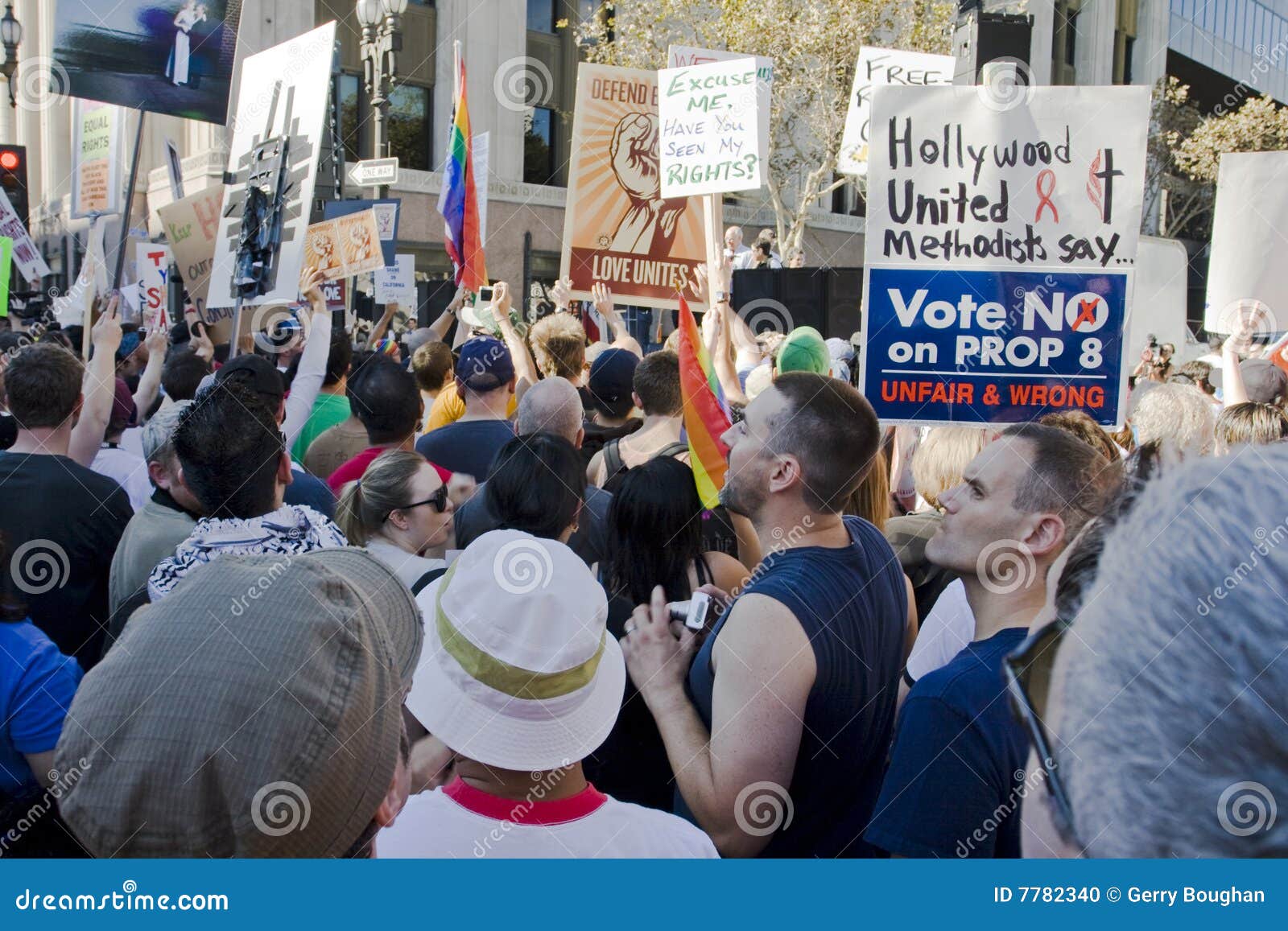 Proposition 8 Protest Rally & March in Los Angeles Editorial Image ...