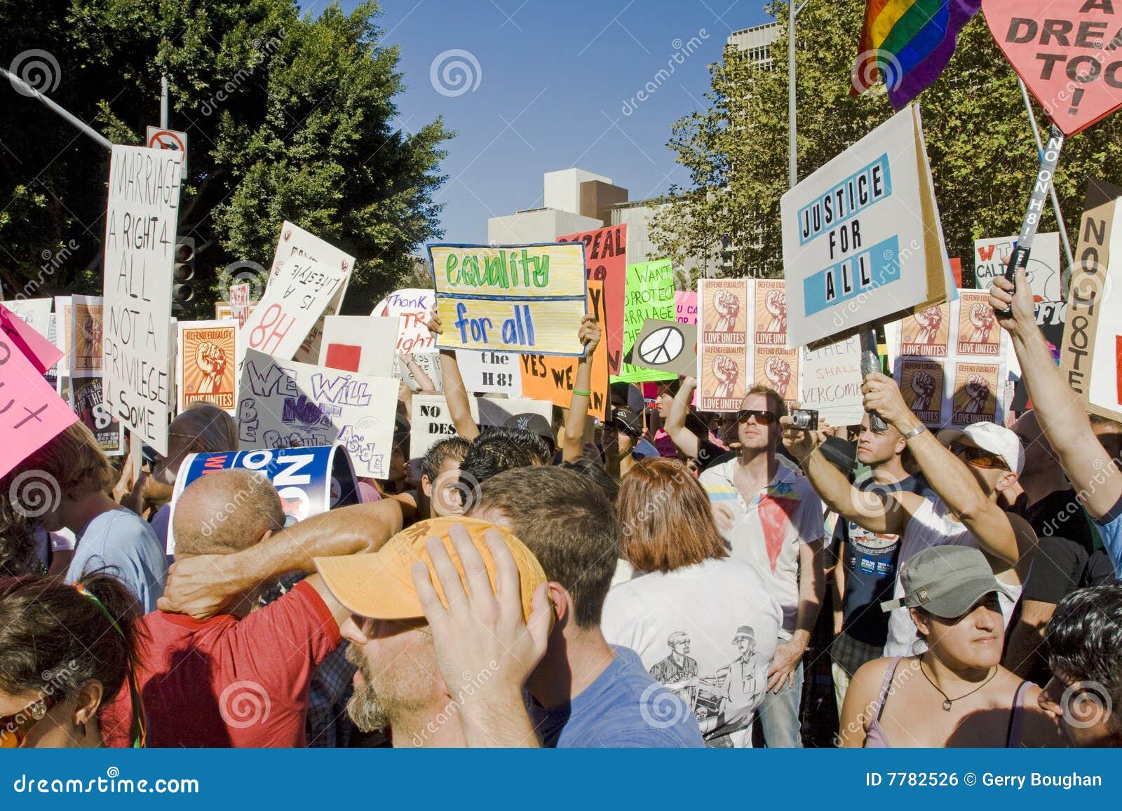 Proposition 8 Protest Rally & March in Los Angeles Editorial Photo ...