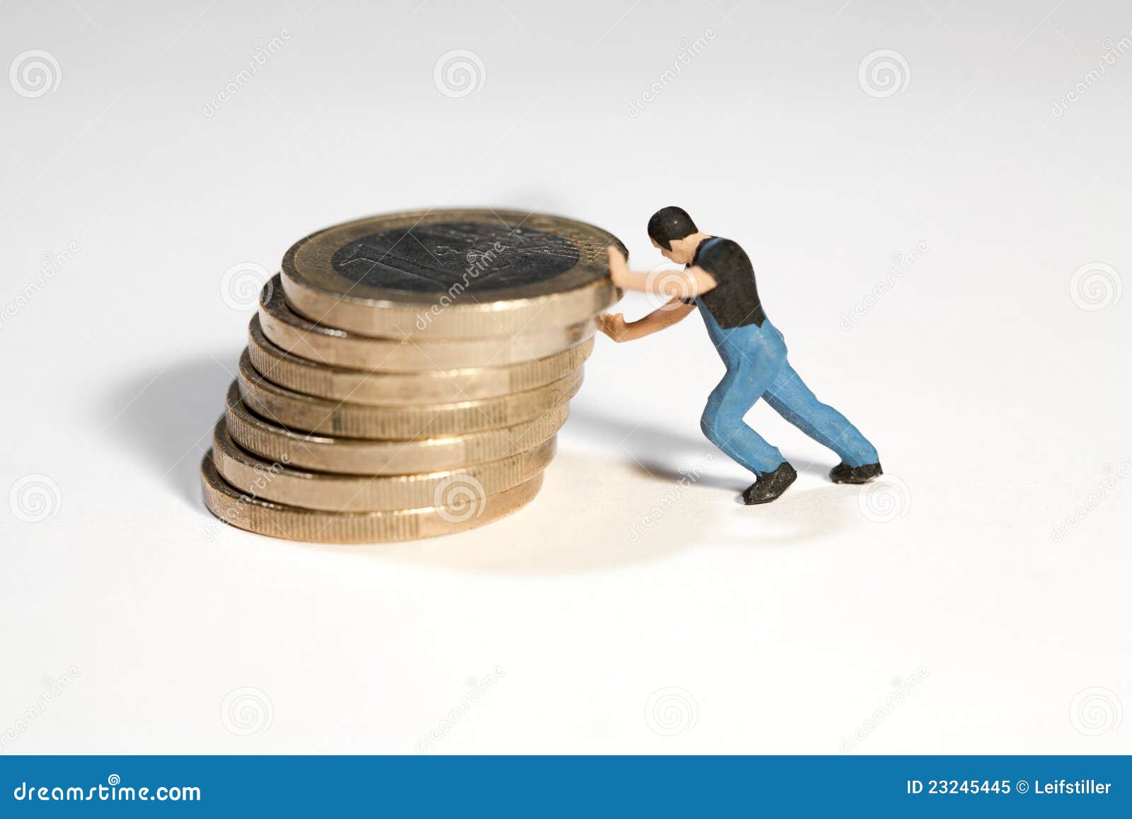 Propping Up the Euro stock image. Image of action, person - 23245445