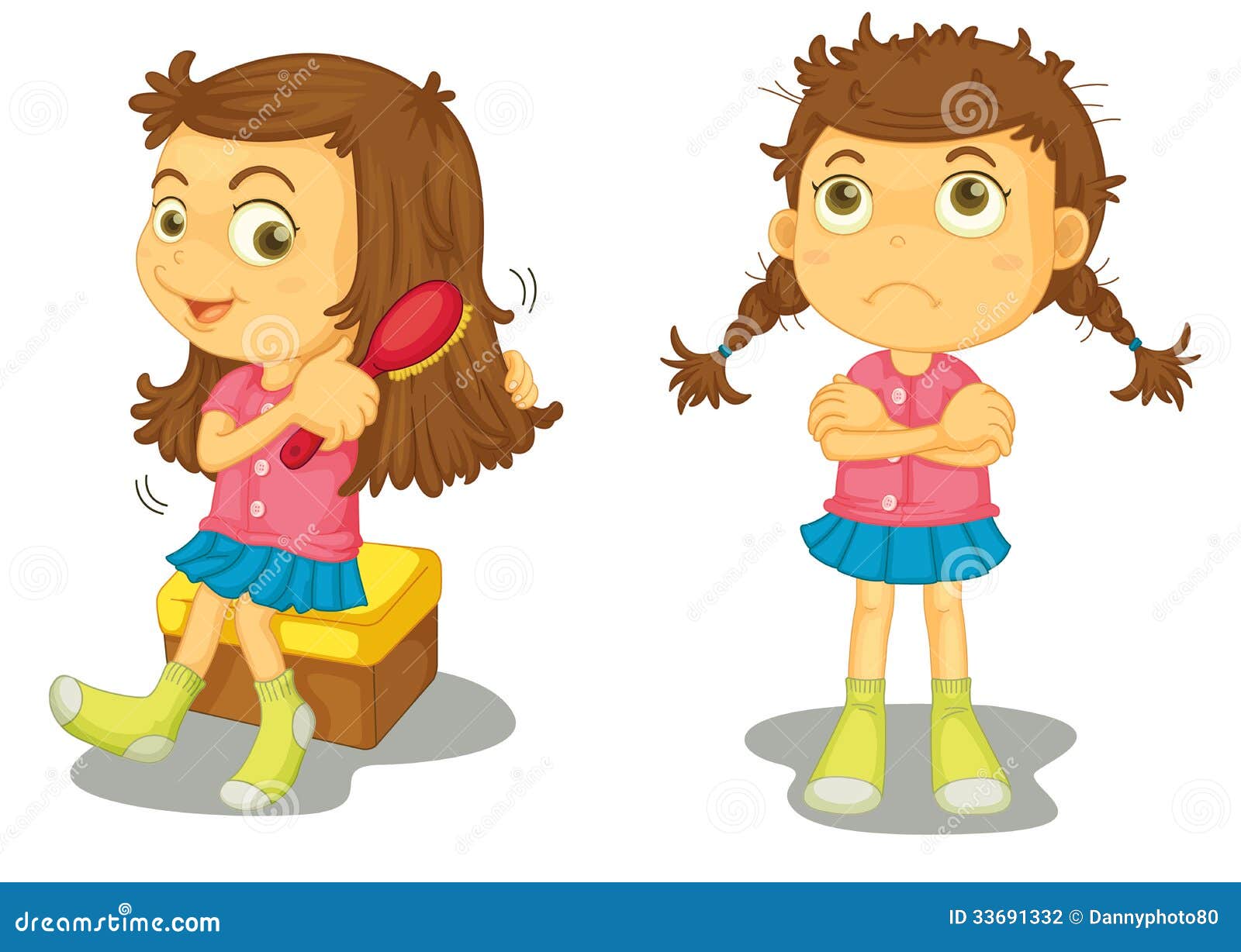 Propre et sale illustration de vecteur. Illustration du brun - 33691332