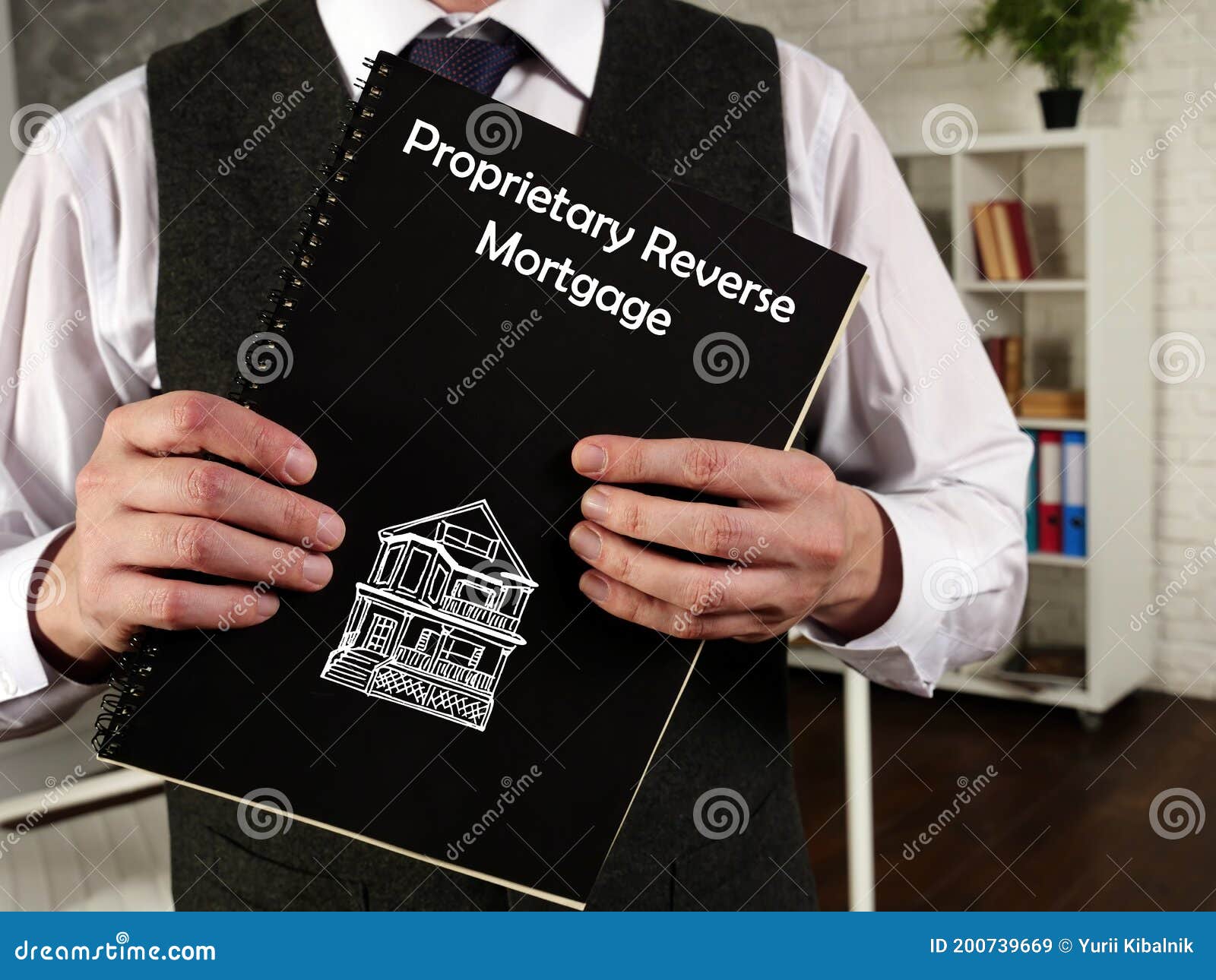 Proprietary Reverse Mortgage Inscription on the Sheet Stock Image ...