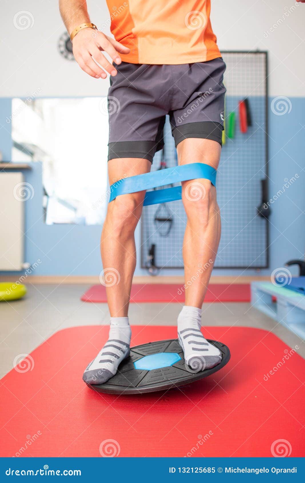 Proprioception with Tablet. Exercise in Therapeutic Studies Stock Image ...
