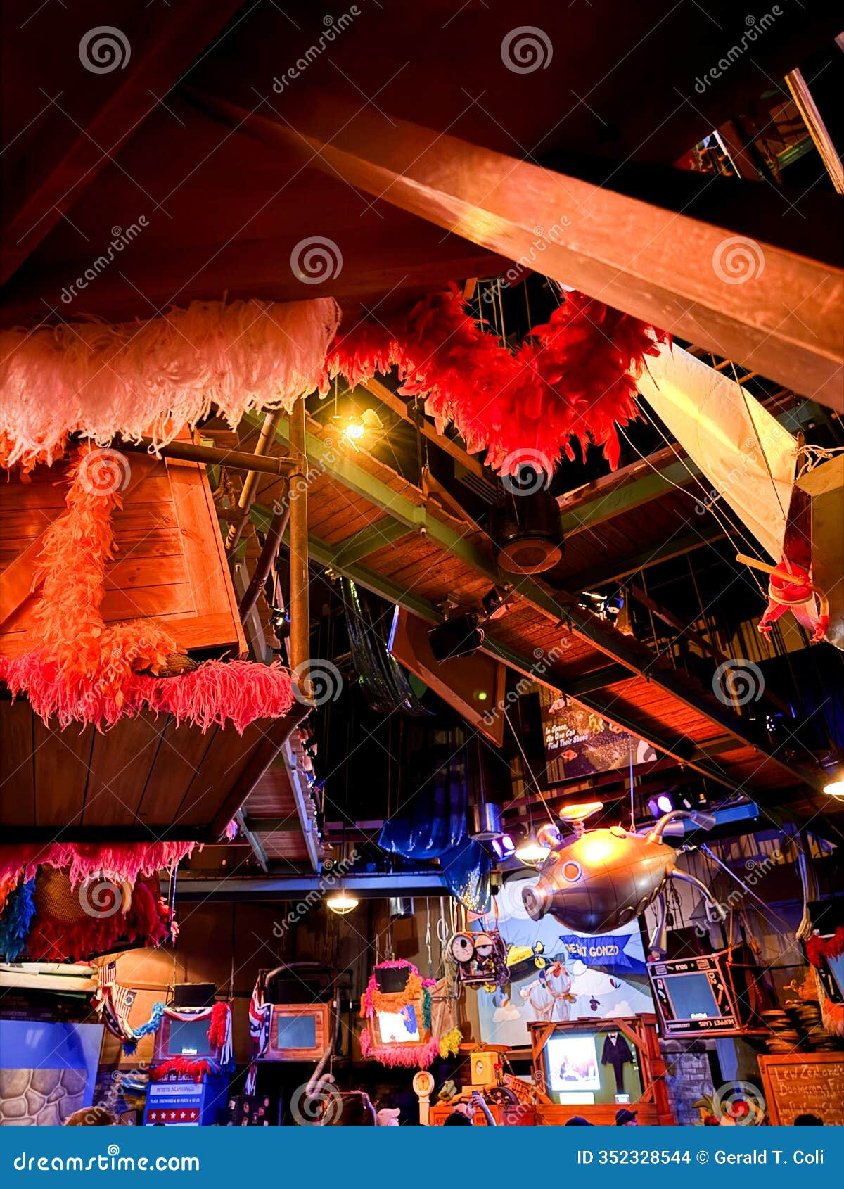 Props on the Ceiling of MuppetVision 3D at Hollywood Studios in Orlando ...