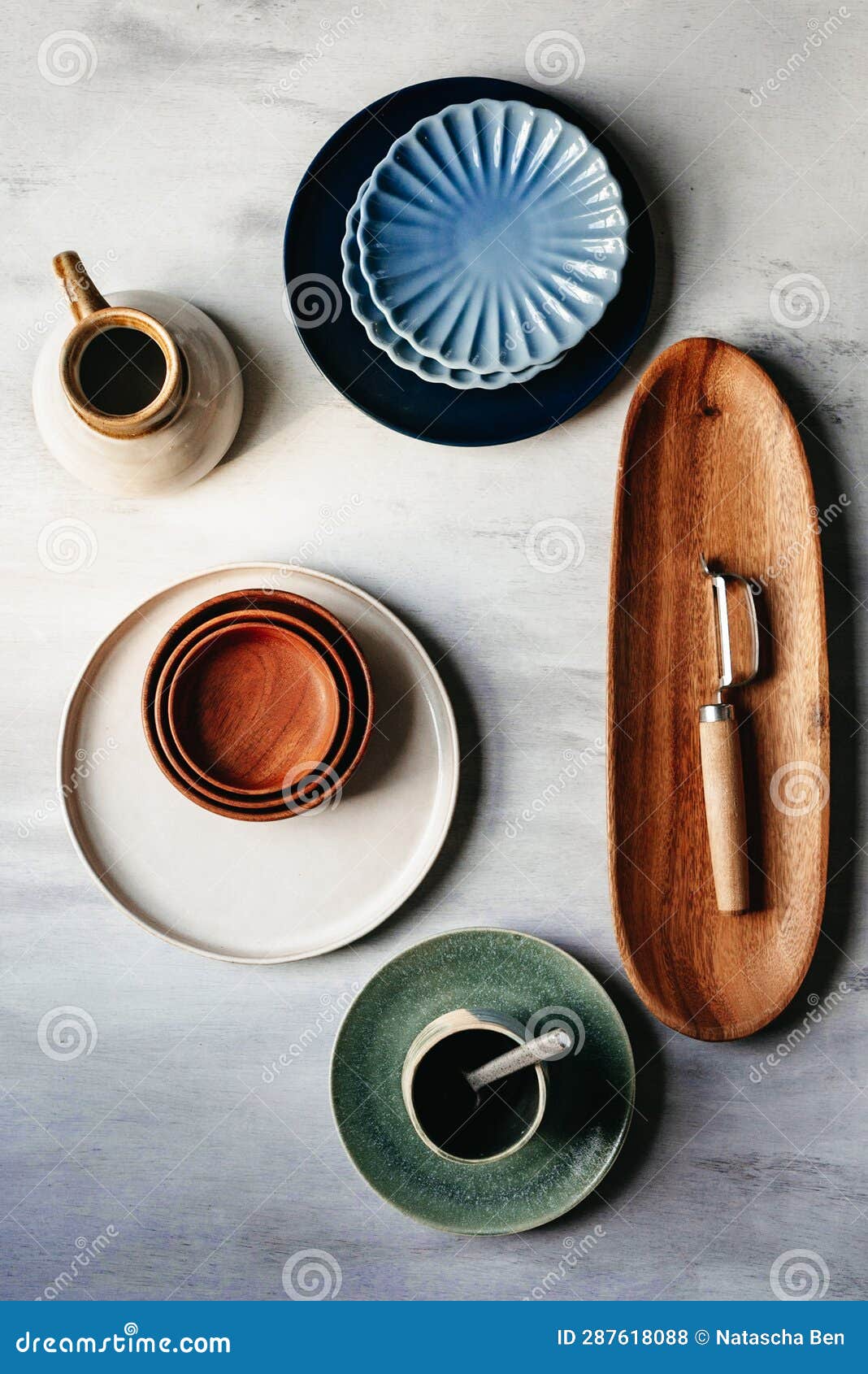 Props on a grey surface stock photo. Image of food, wood - 287618088